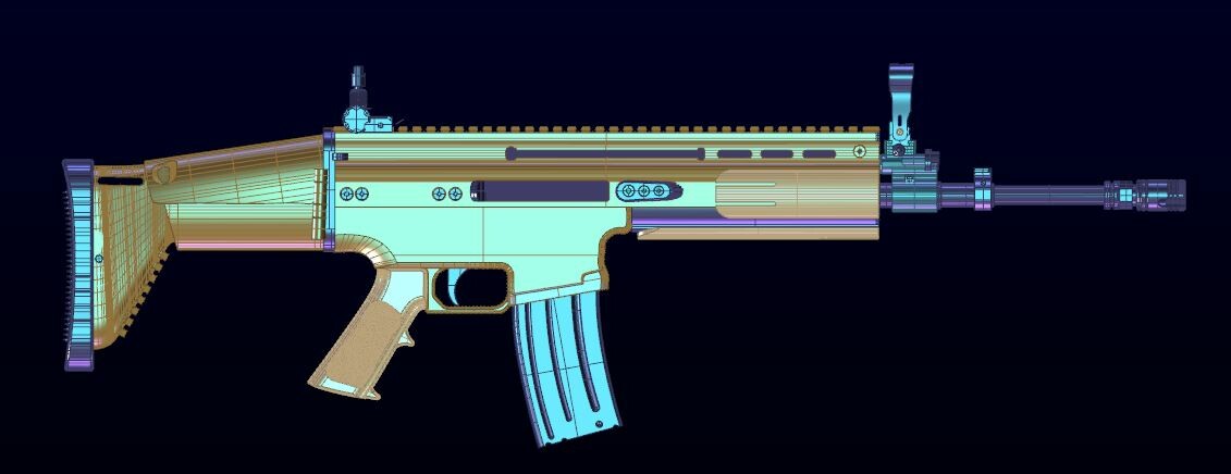 how to draw scar l gun