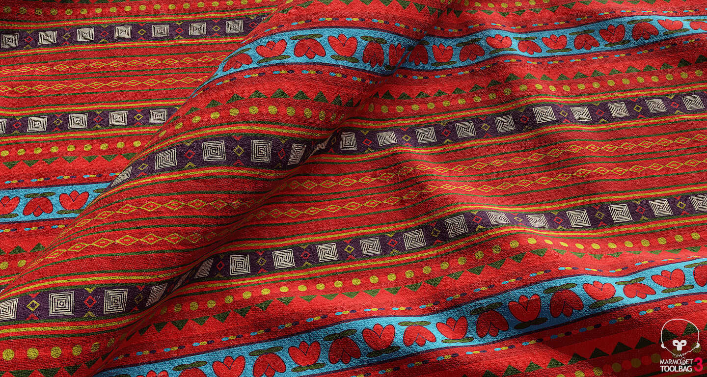 ArtStation - Cushion Fabric Pattern