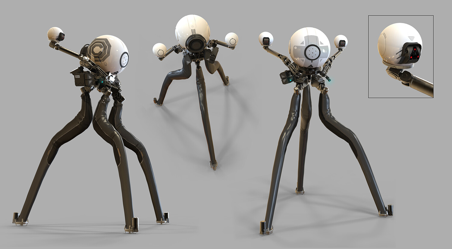 Faceless robot police force unit by Darren Bartley (fightPUNCH) : r ...