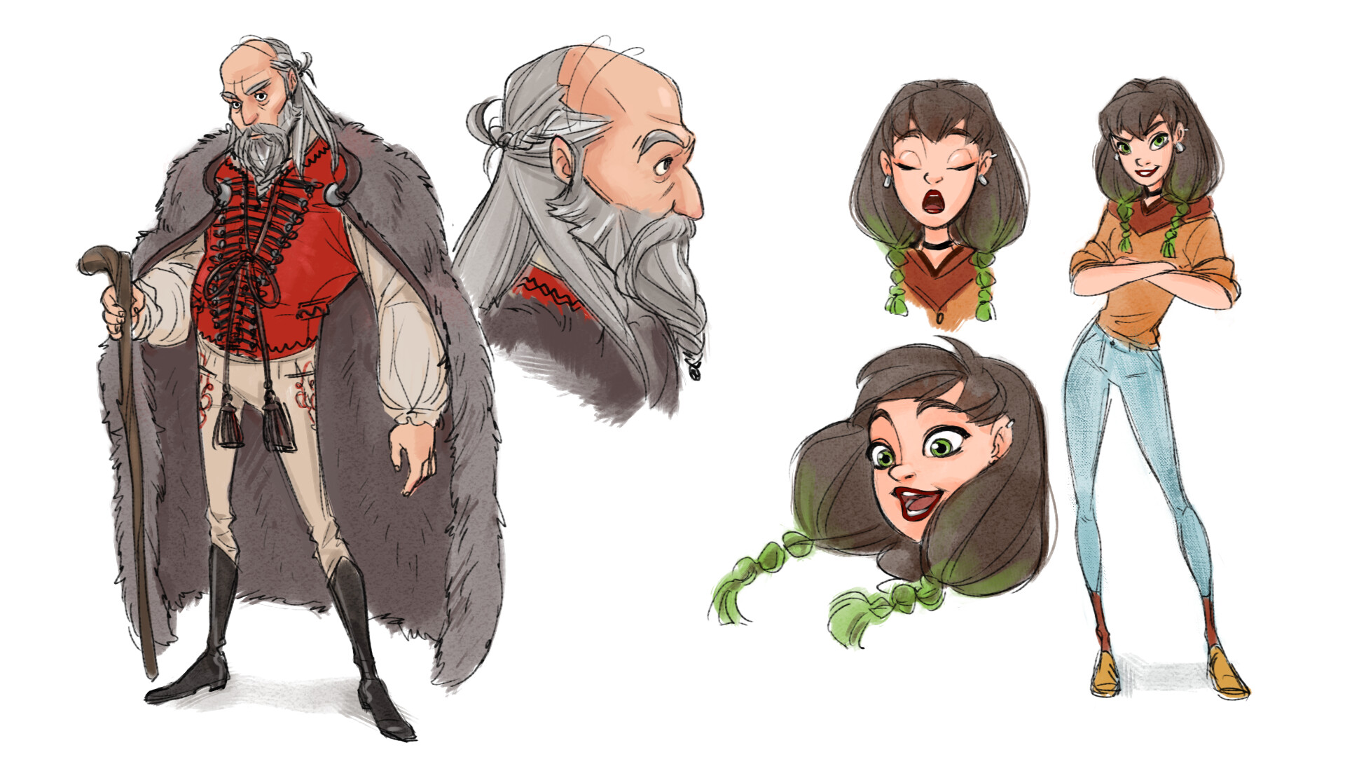 ArtStation - mix 2D Characters