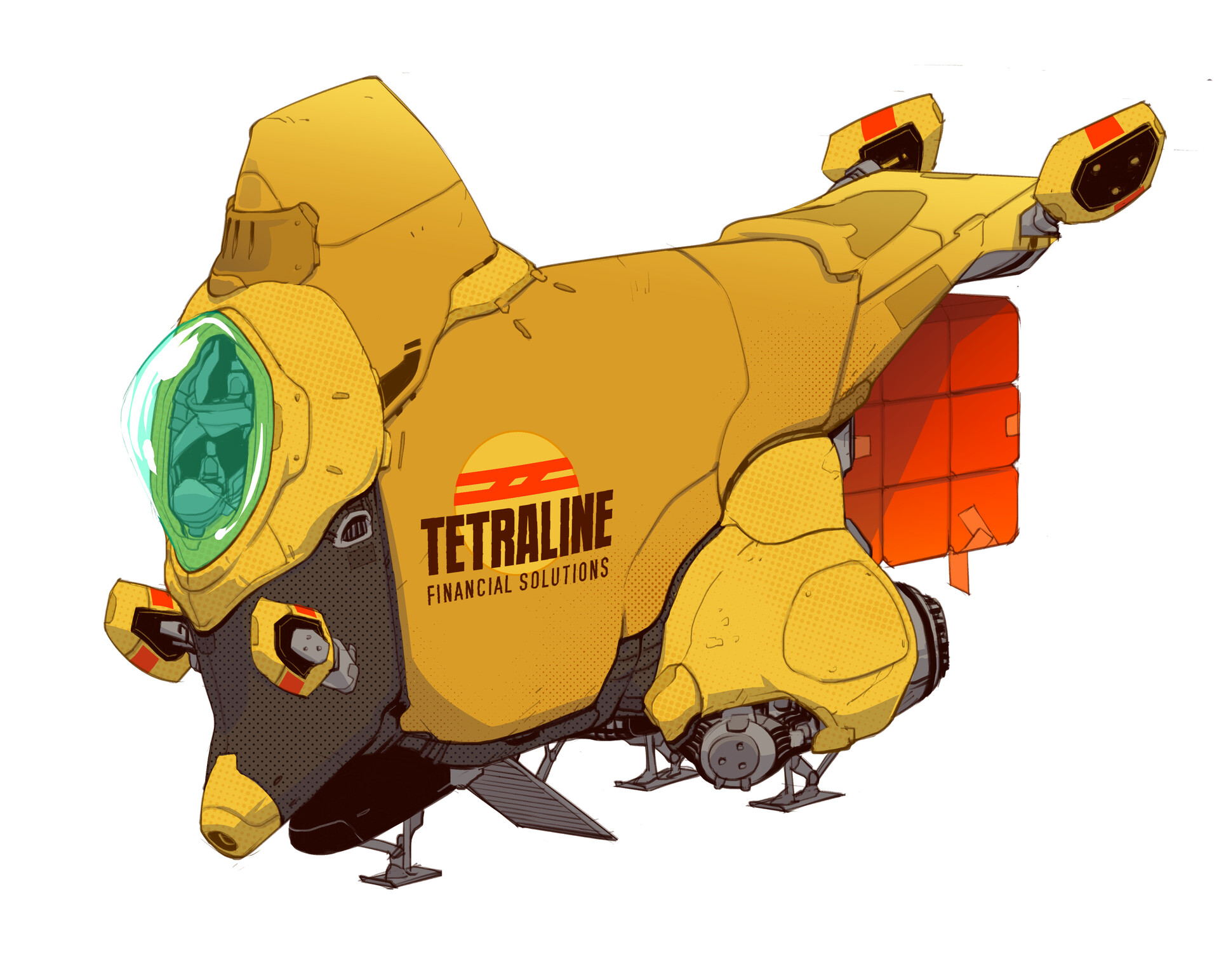ArtStation - Tetraline Ship