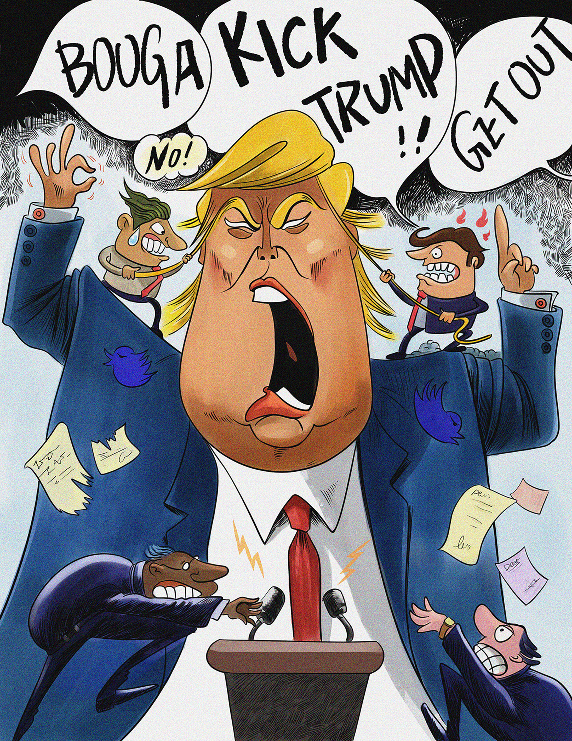 ArtStation - Trump (Editorial illustration)
