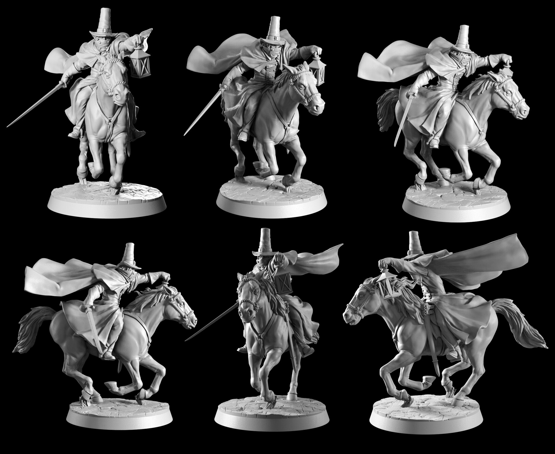 ArtStation - Solomon Kane Figures: Black Rider and The Devil