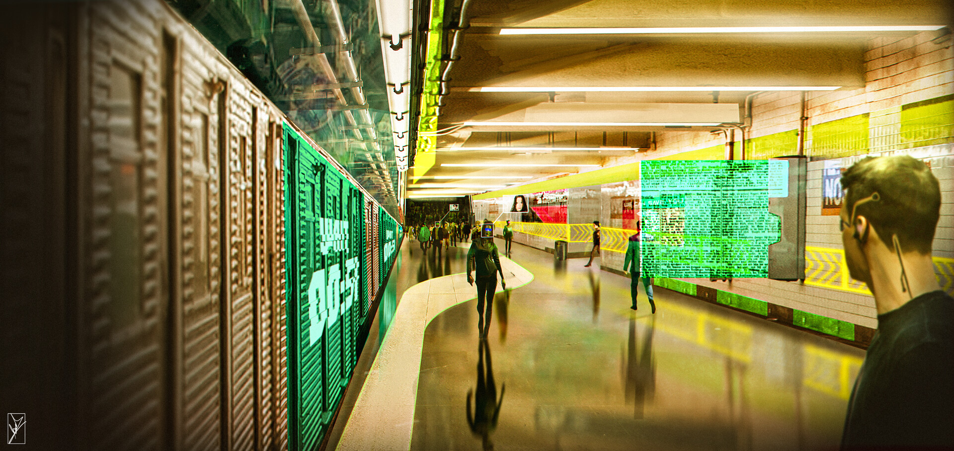 ArtStation - Cyber Train Station