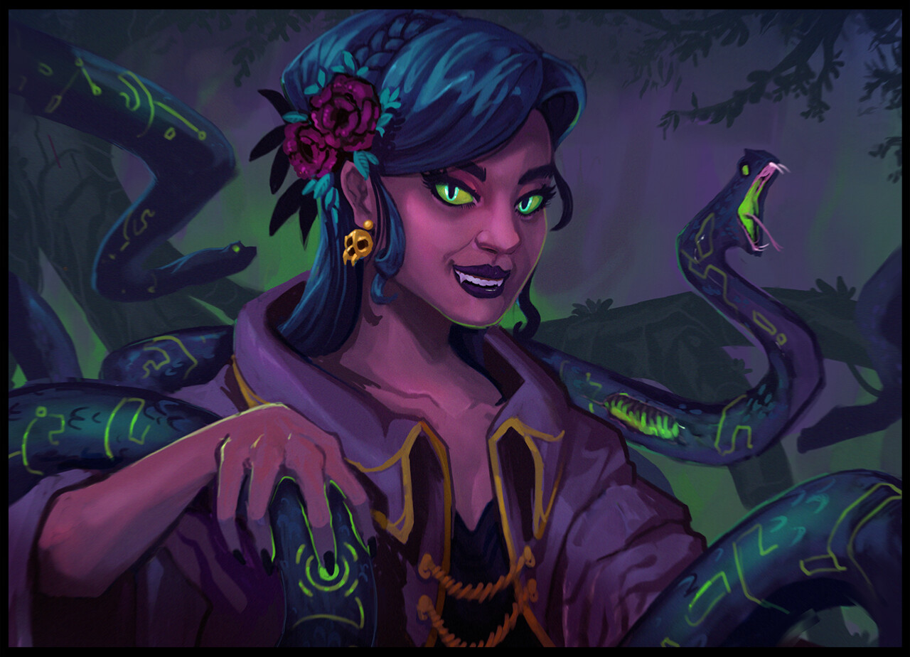 ArtStation - Necromancer Snakelady