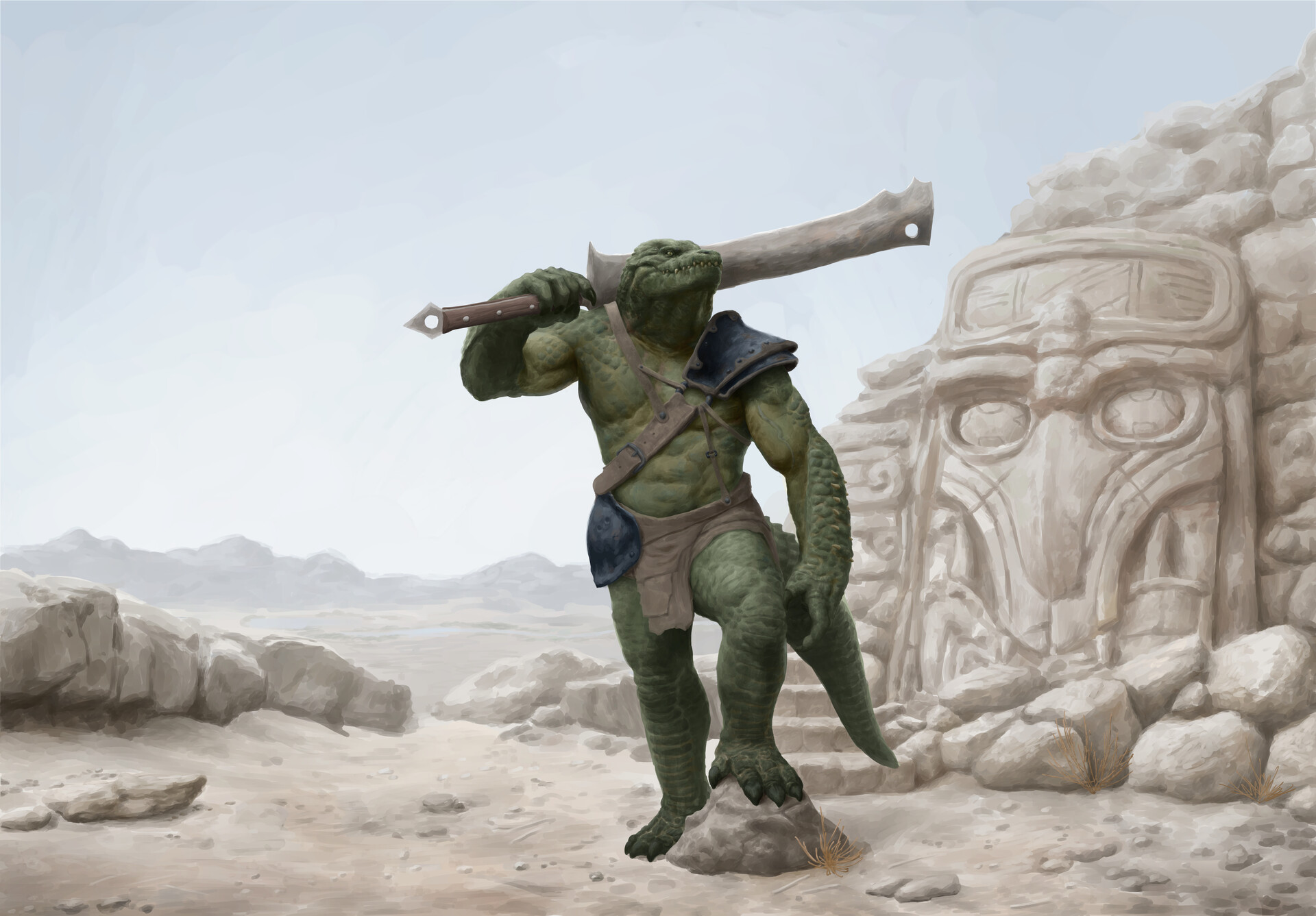 ArtStation - Alligator warrior
