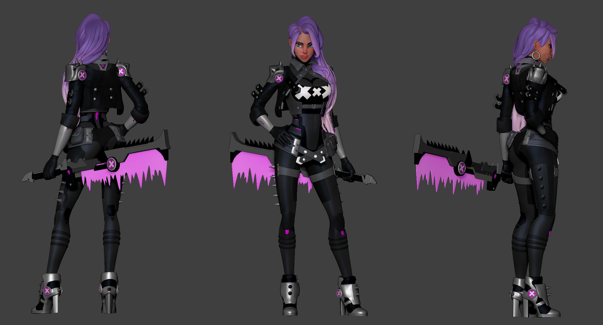 ArtStation - Xela Metallic Girl