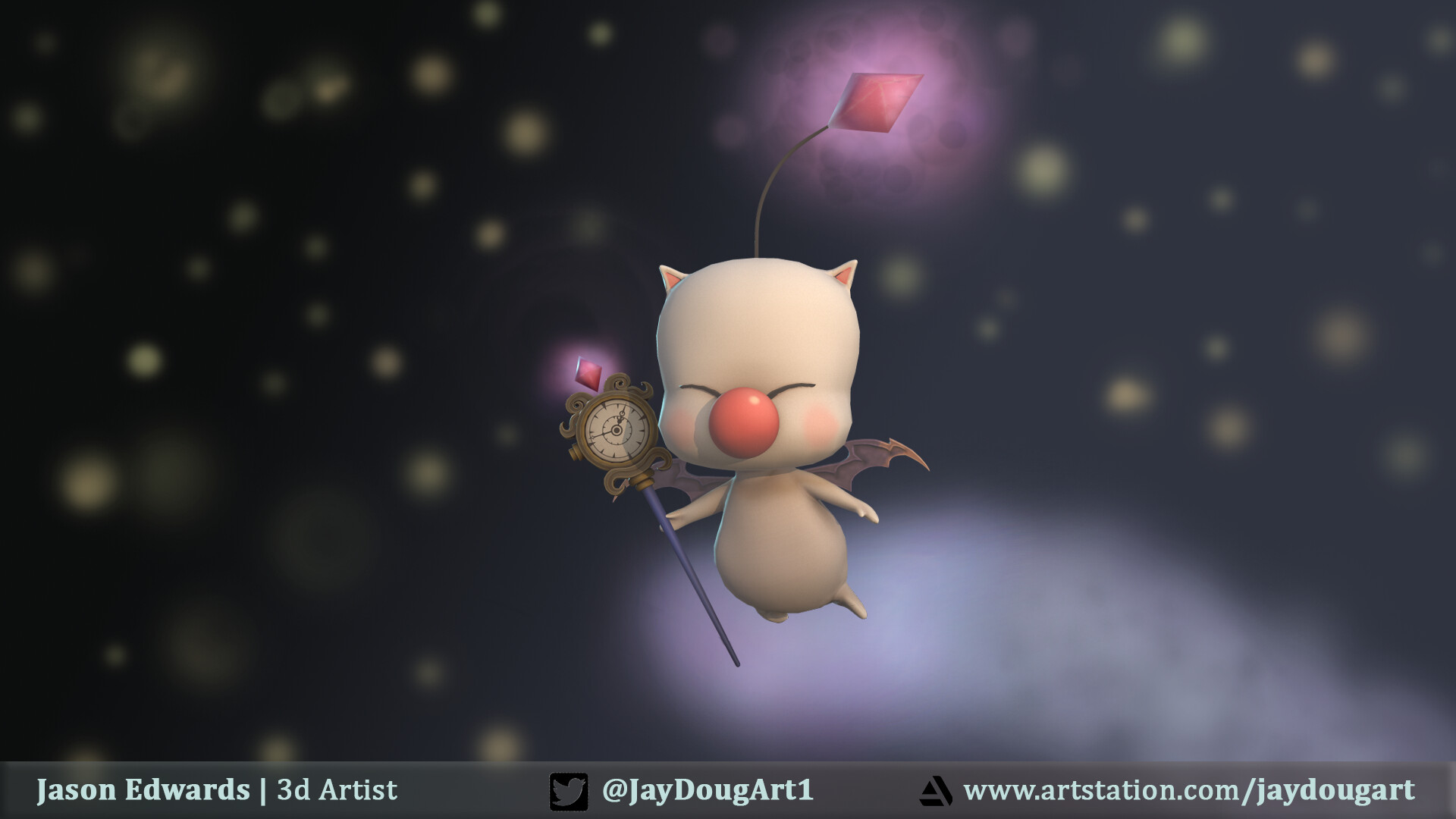 Jason Edwards - Moogle - Final Fantasy Fan Art