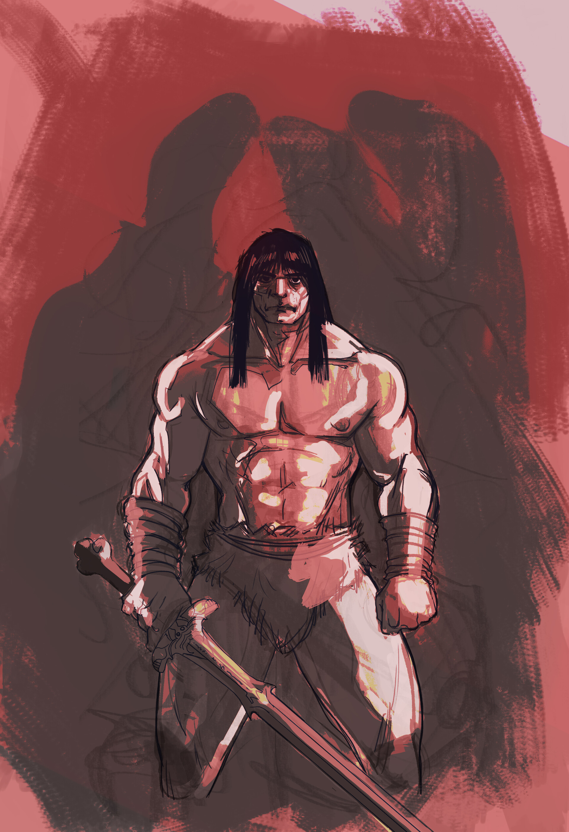 ArtStation - Conan painting