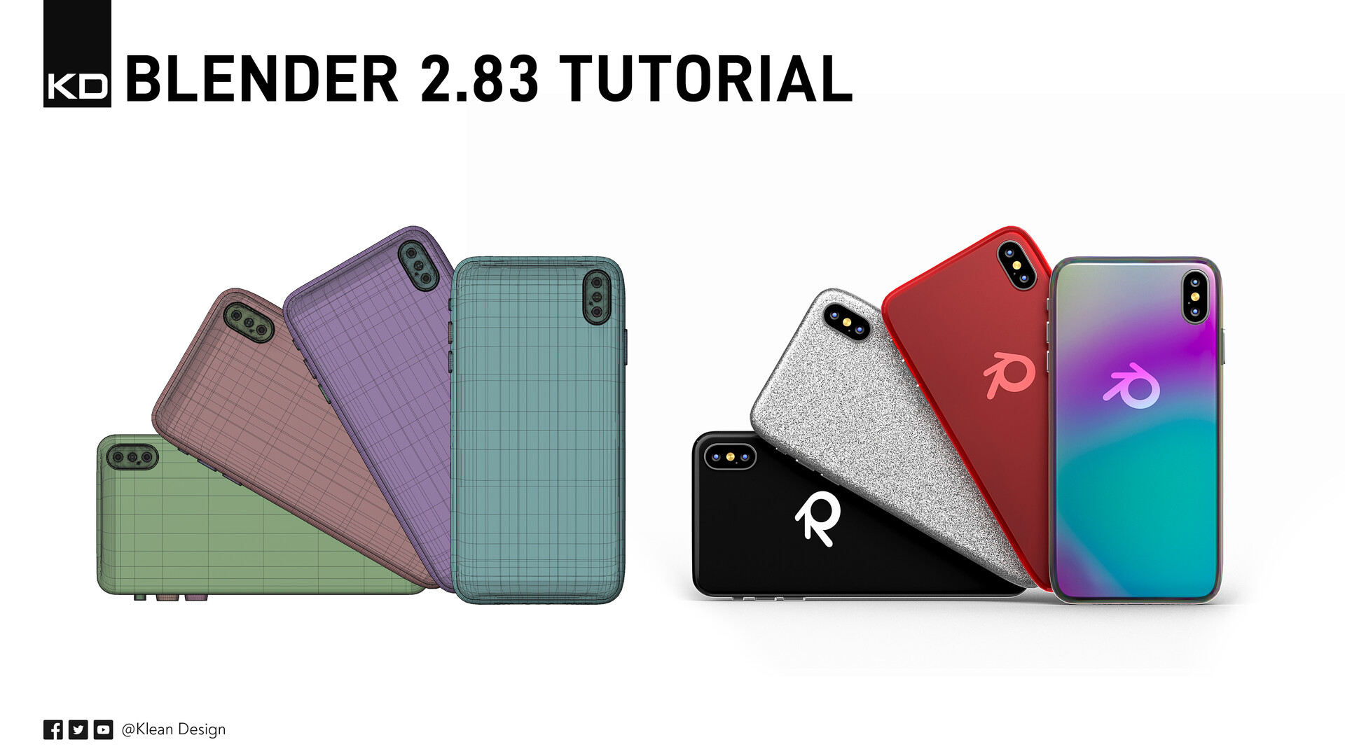 Klean Design - Phone Cases ( Glitter, Iridescent, Color) (Animation Also)