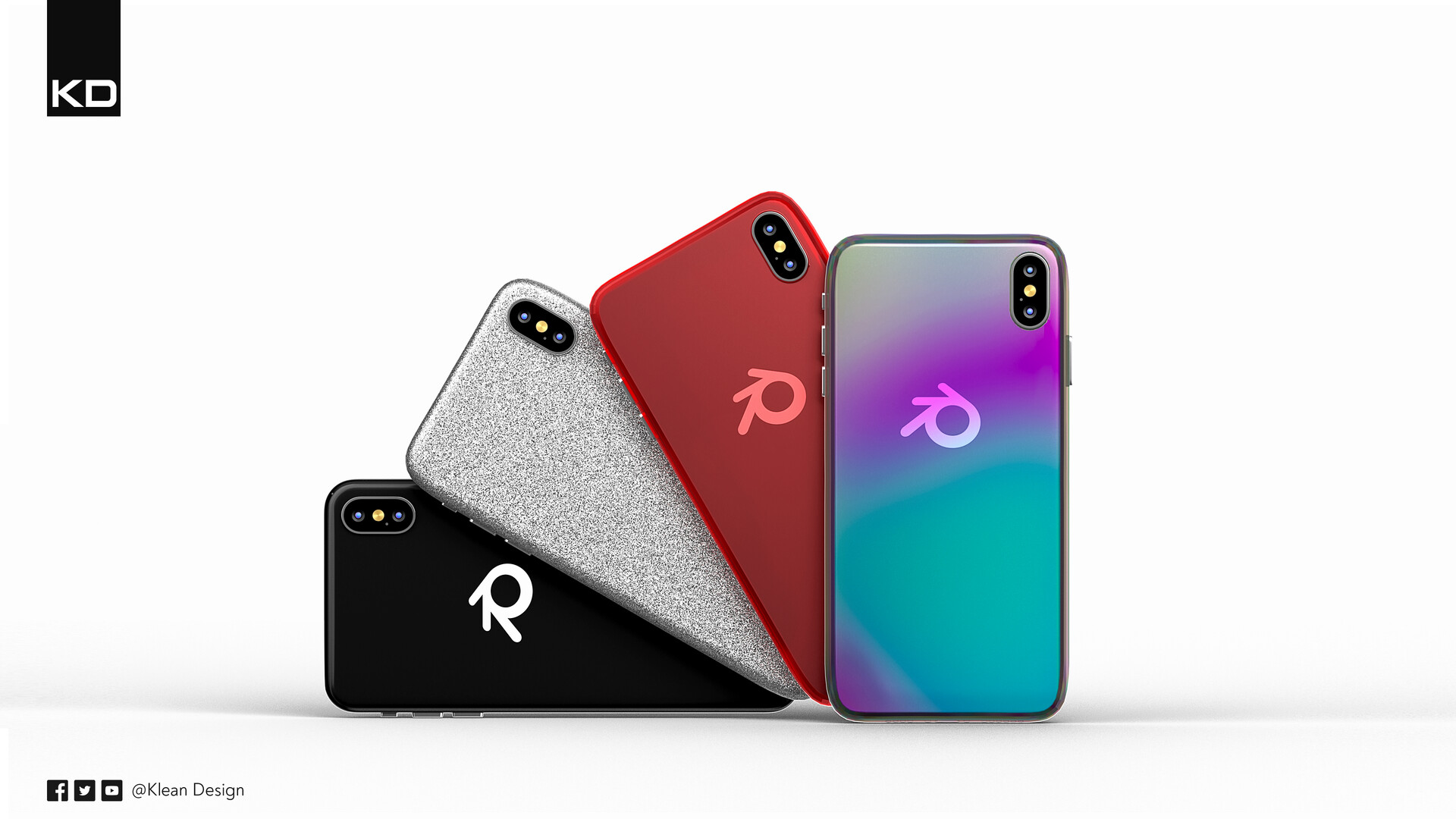 Klean Design - Phone Cases ( Glitter, Iridescent, Color) (Animation Also)