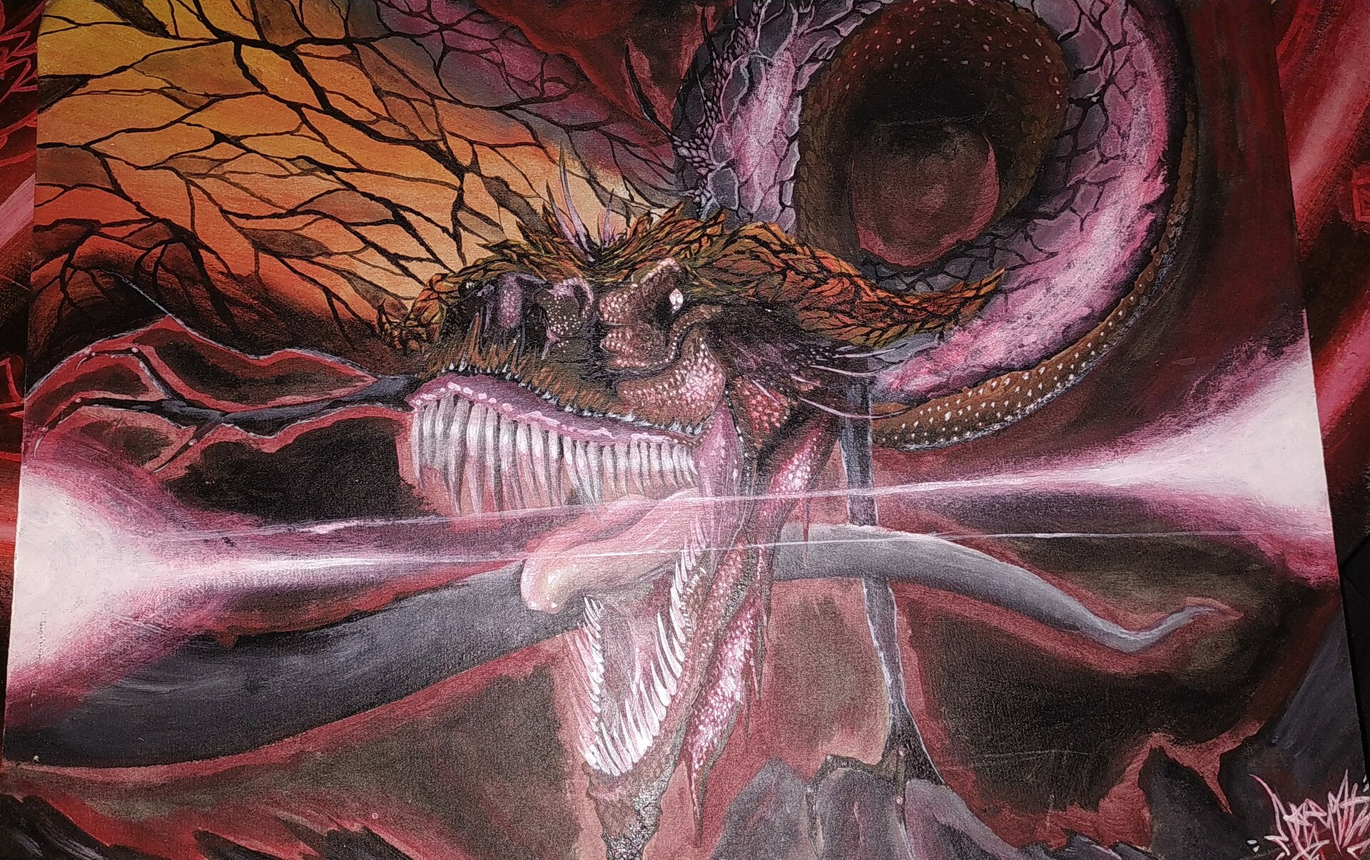 ArtStation - synthwave dragon