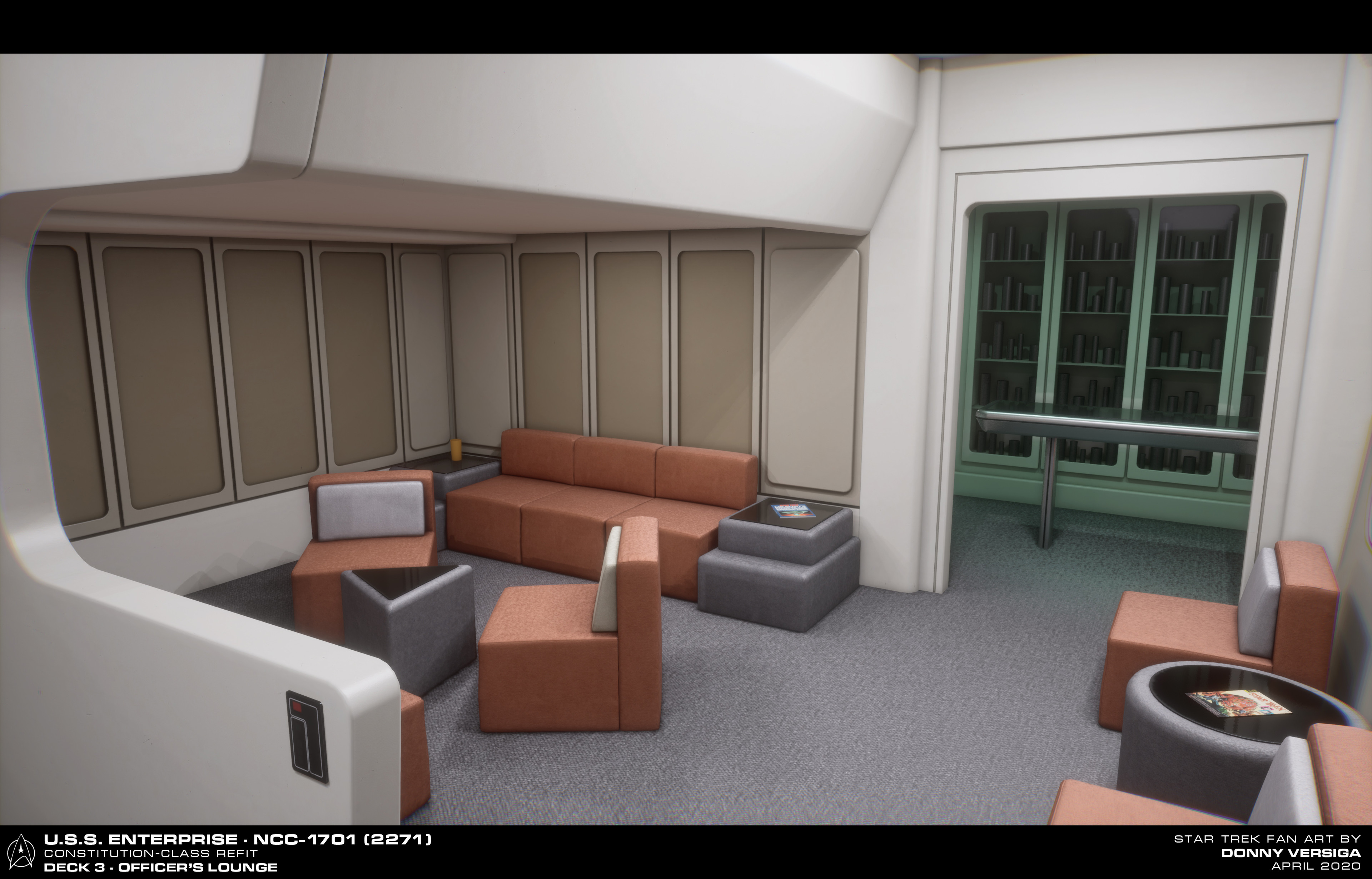 Donny Versiga - U.S.S. Enterprise Officer's Lounge - Star Trek: The ...