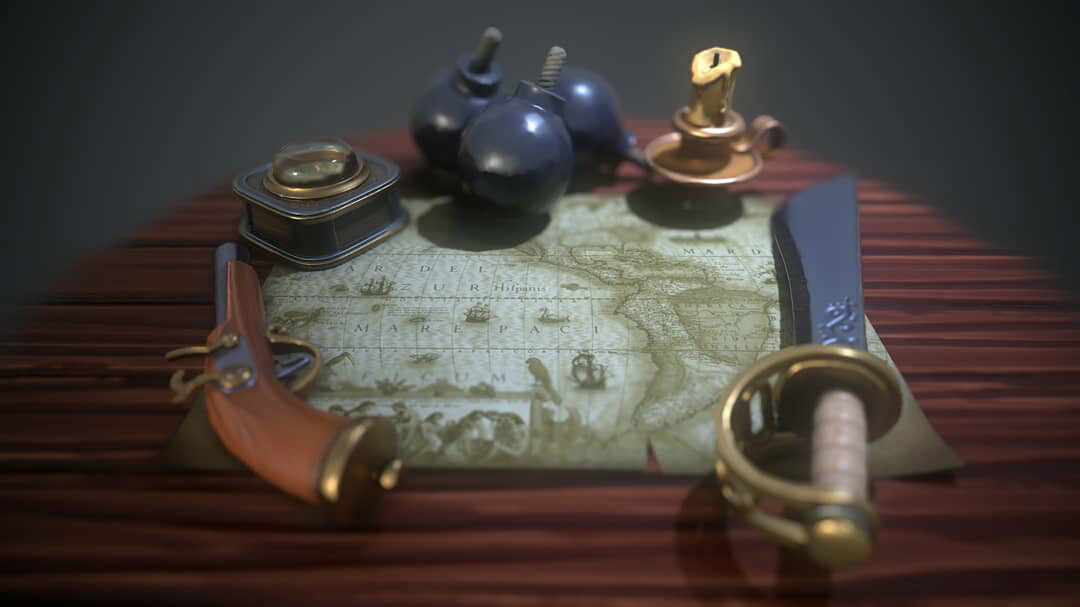 ArtStation - Pirate Stuff - Full Scene