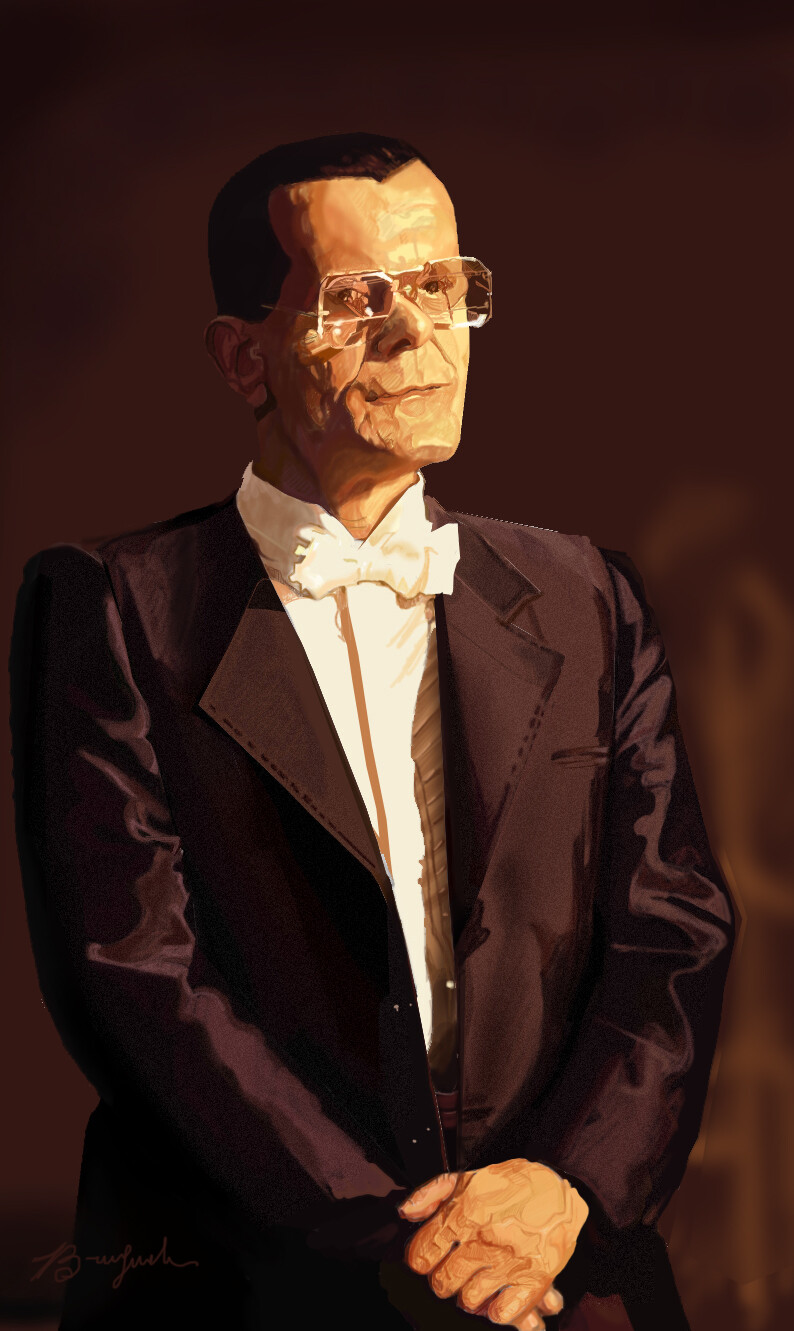 ArtStation - Portrait of Mr Tyrell from "Blade Runner"