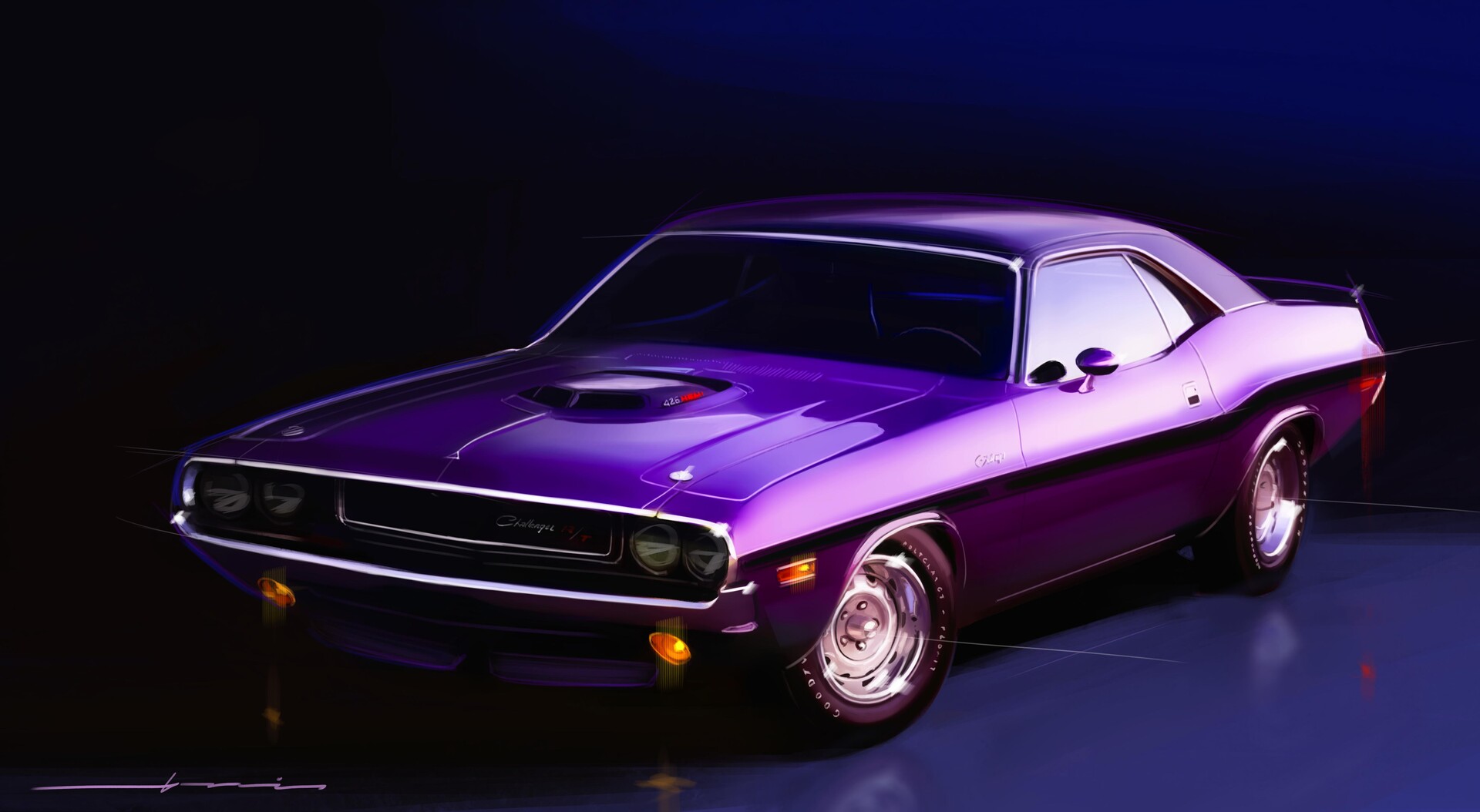 ArtStation - Dodge Challenger