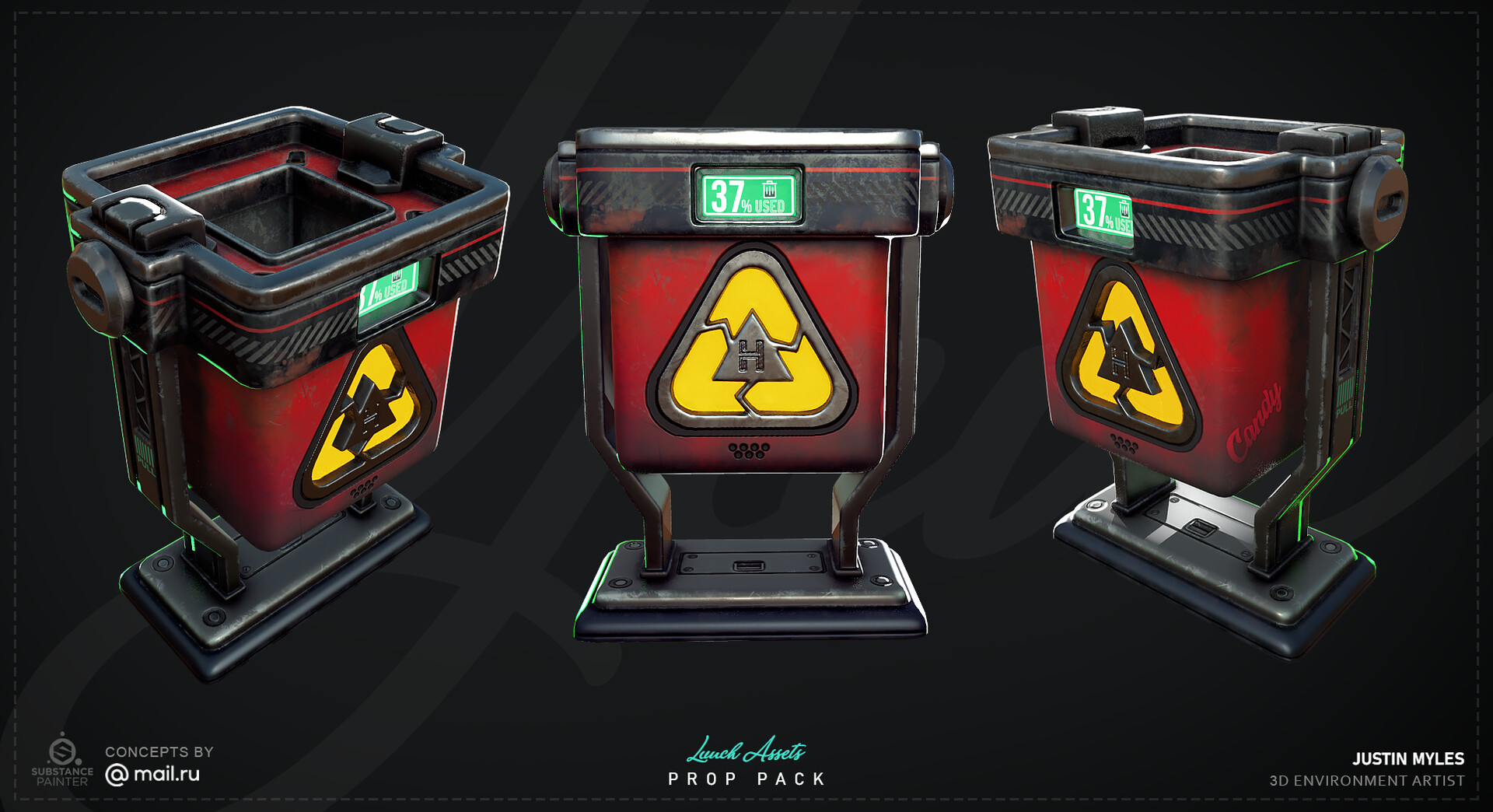 Justin Myles - Stylised Sci-fi Prop Pack