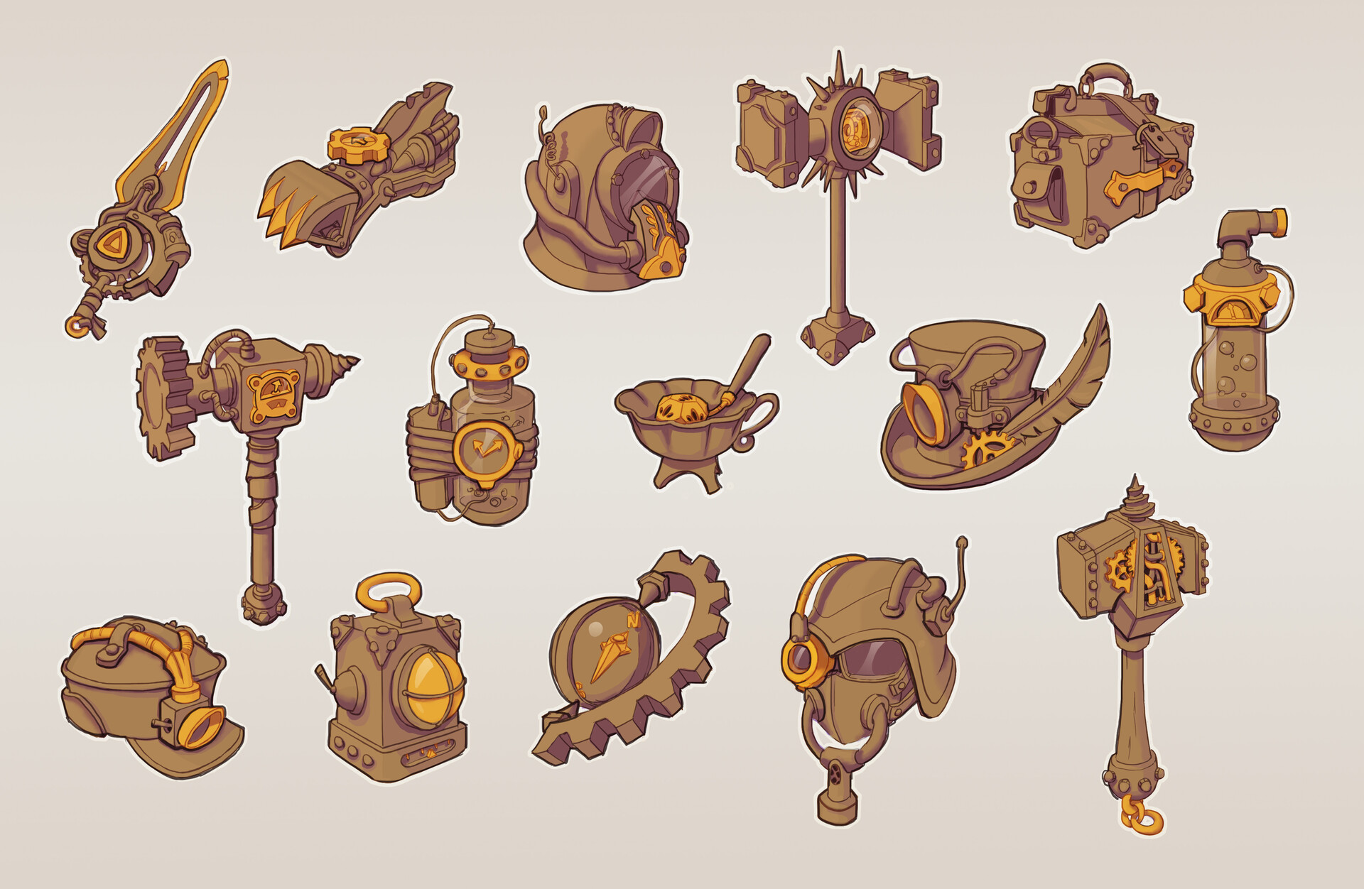 ArtStation - Steampunk props