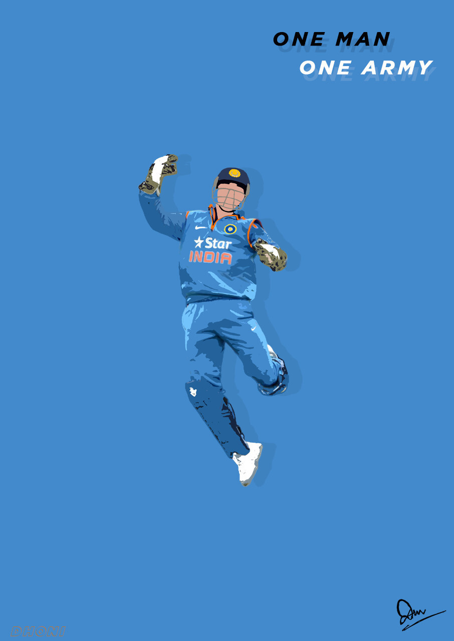 ArtStation - MS Dhoni minimal