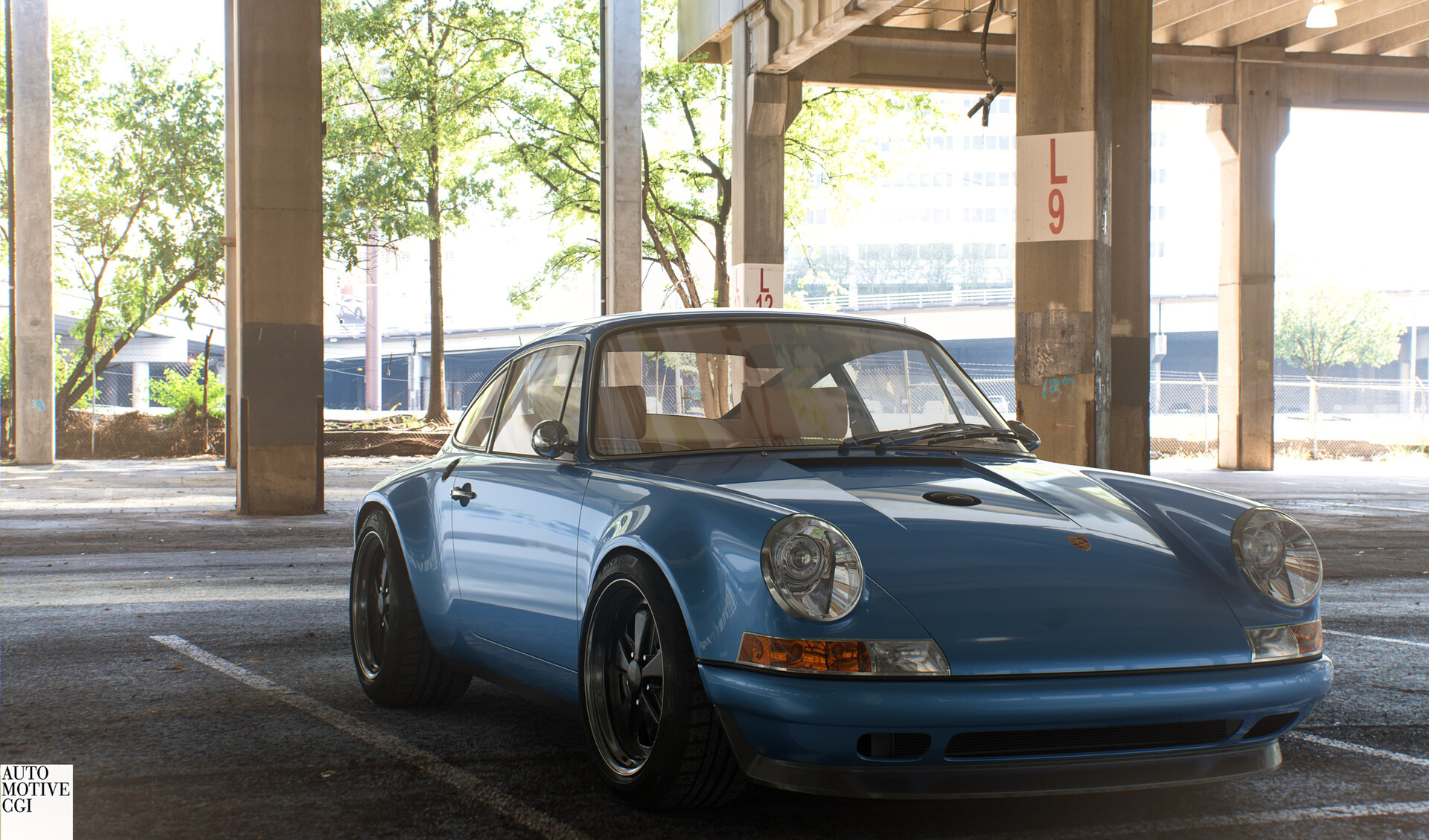 ArtStation - Porsche 911 Singer blue