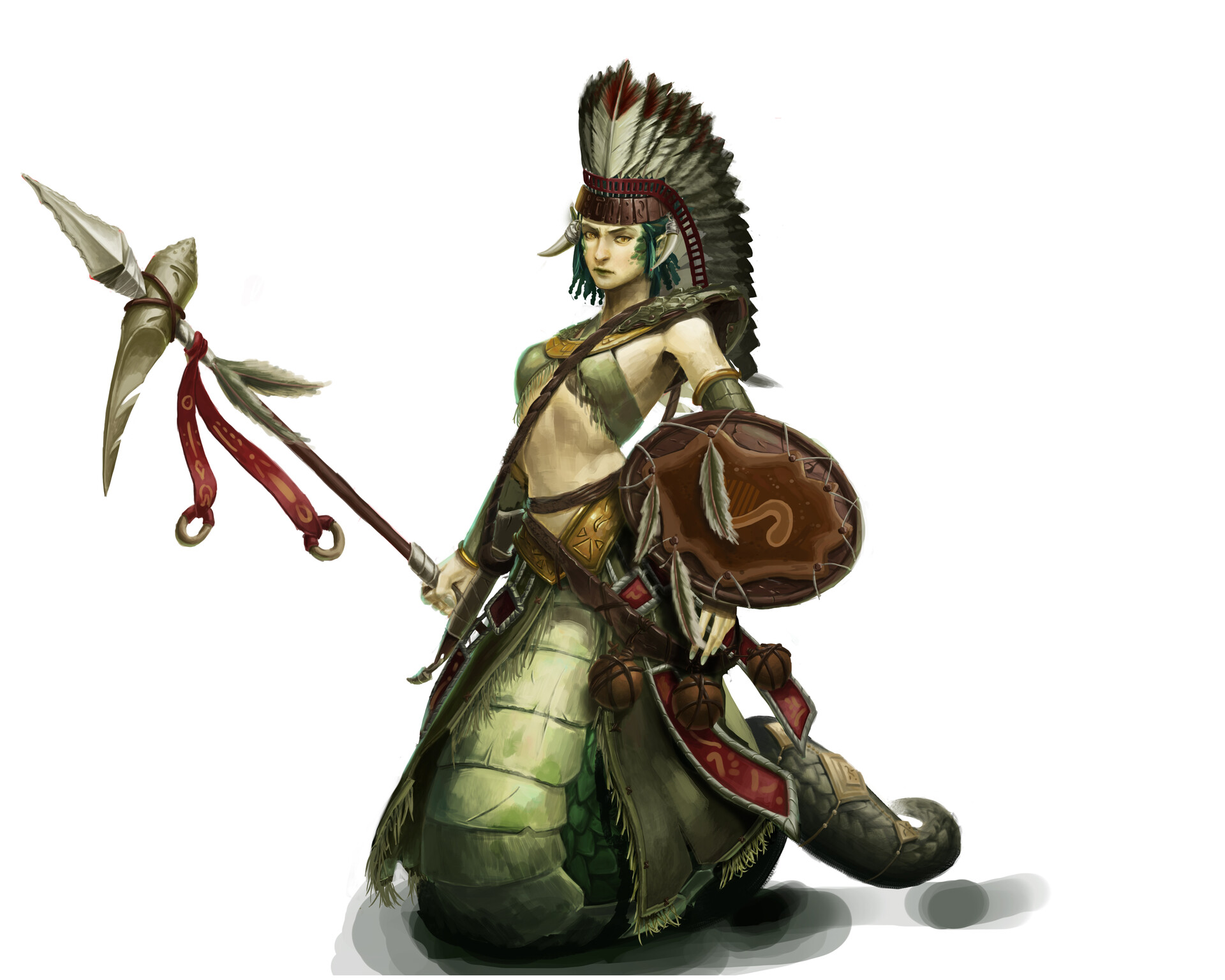 ArtStation - Naga Chief, Warrior