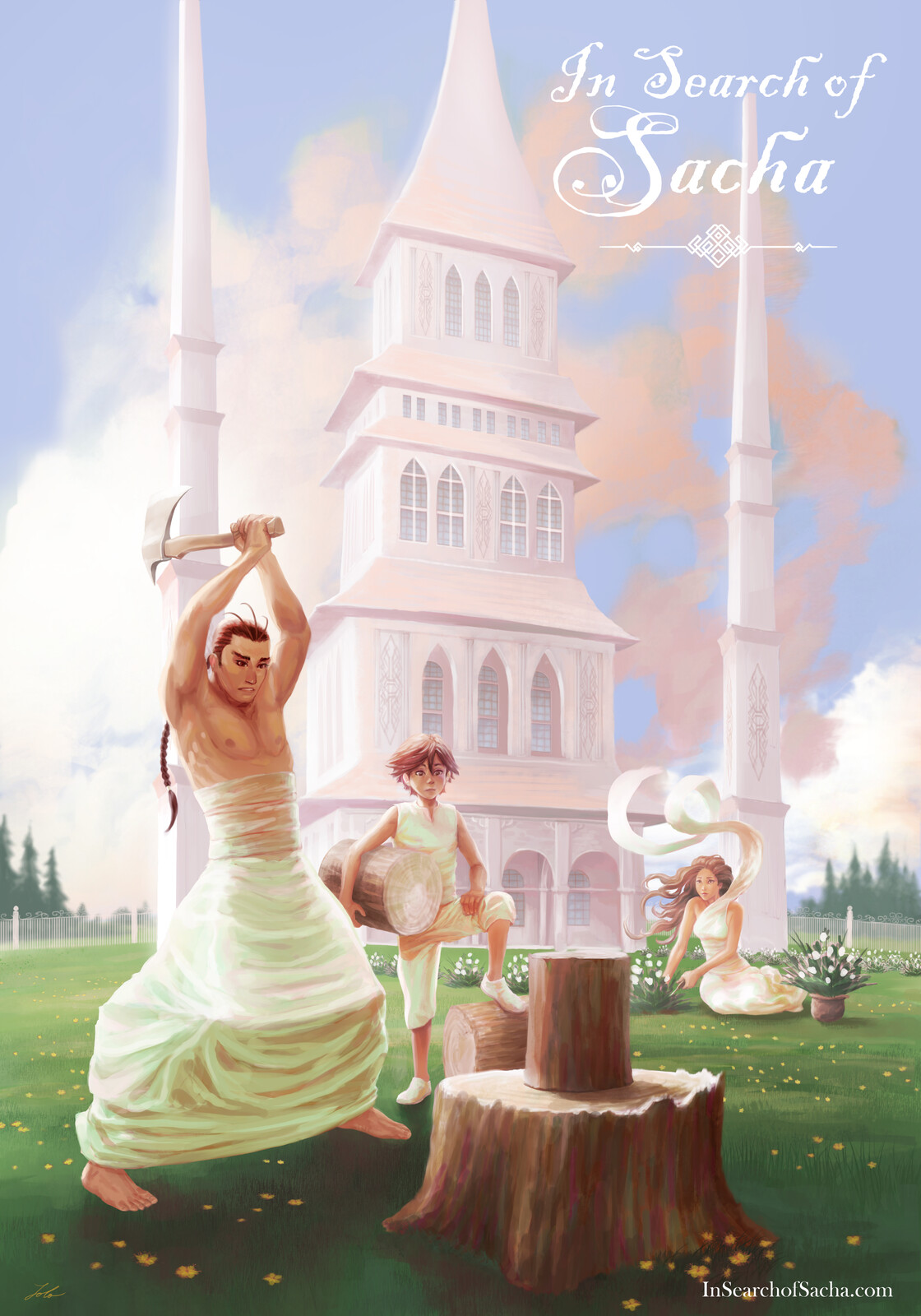 Manuel Guzman - In Search of Sacha - painting process & poster