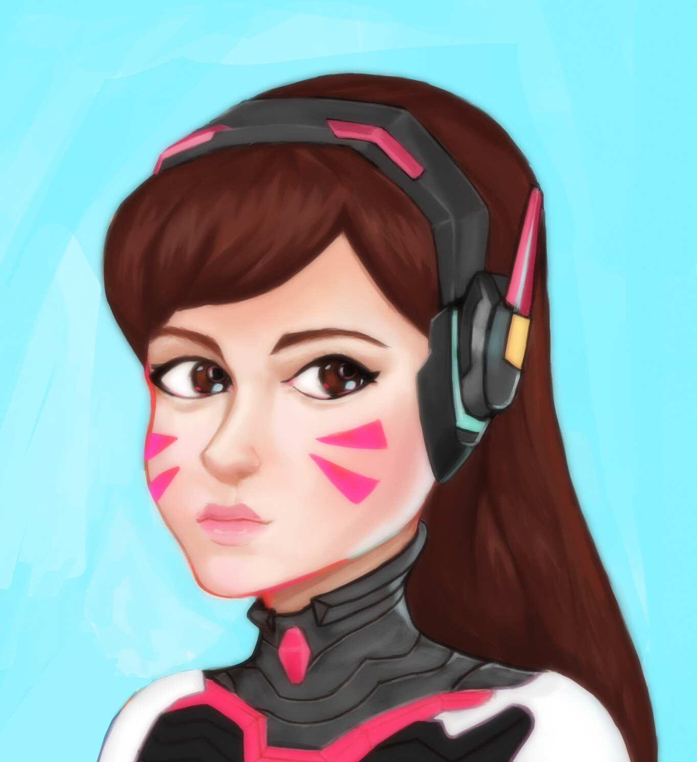 ArtStation - Overwatch Dva fanart