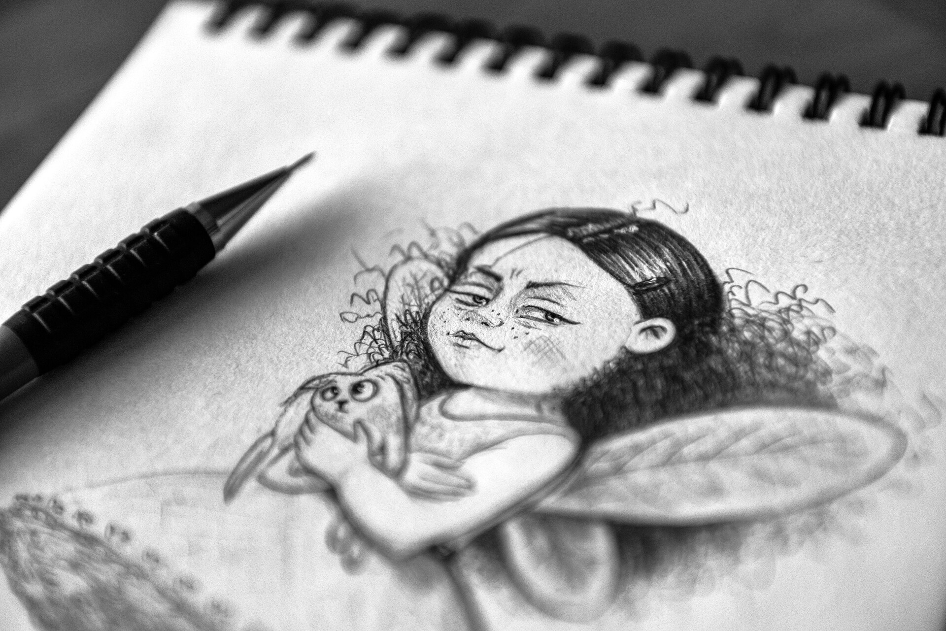 Drawings Of Fairies In Pencil