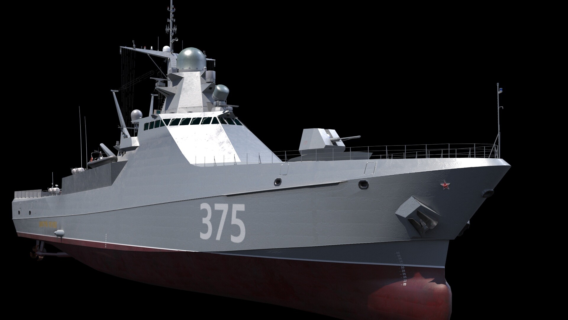 Tim Samedov - Project 22160 patrol ship 3D model