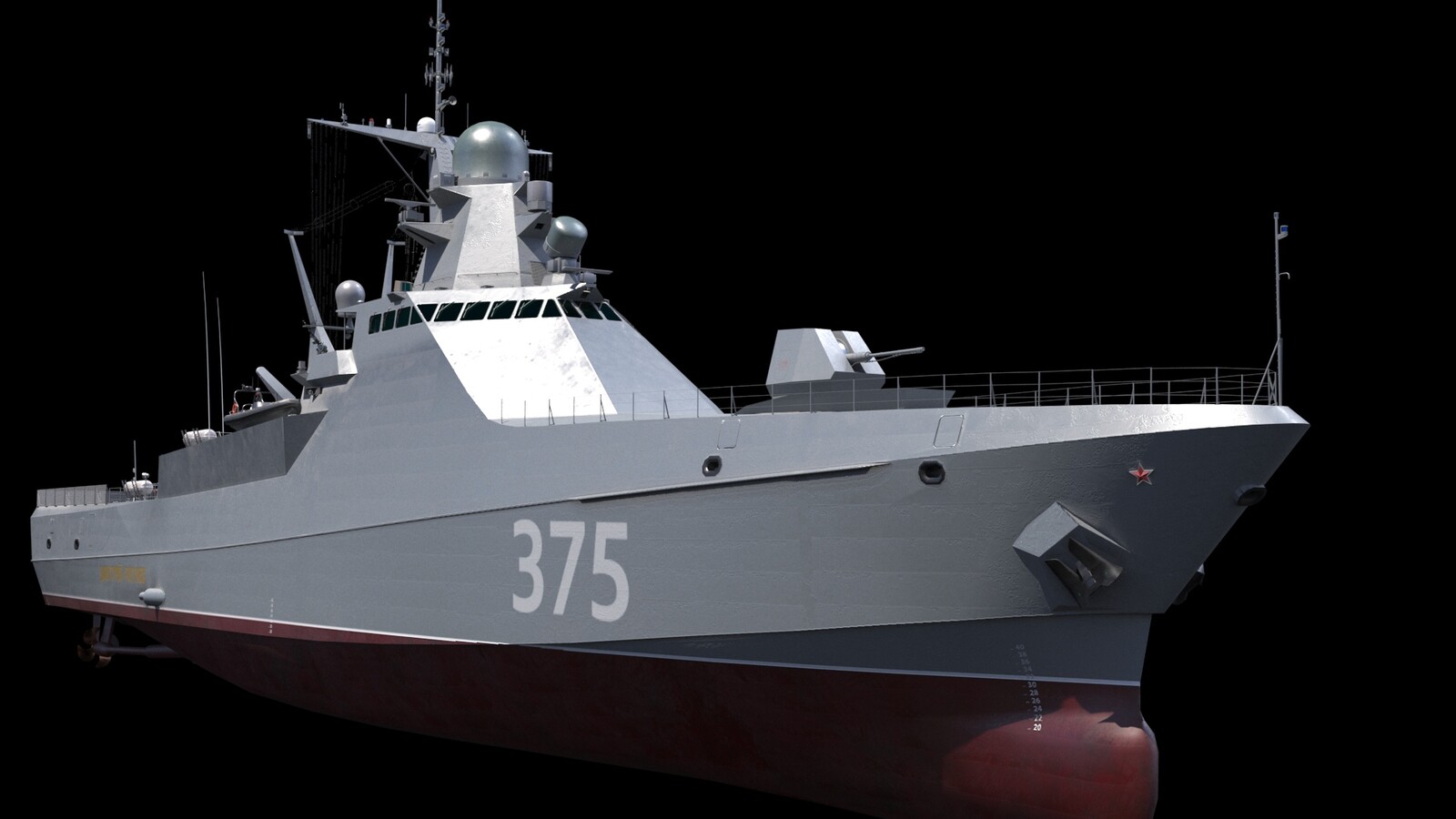 Tim Samedov - Project 22160 patrol ship 3D model