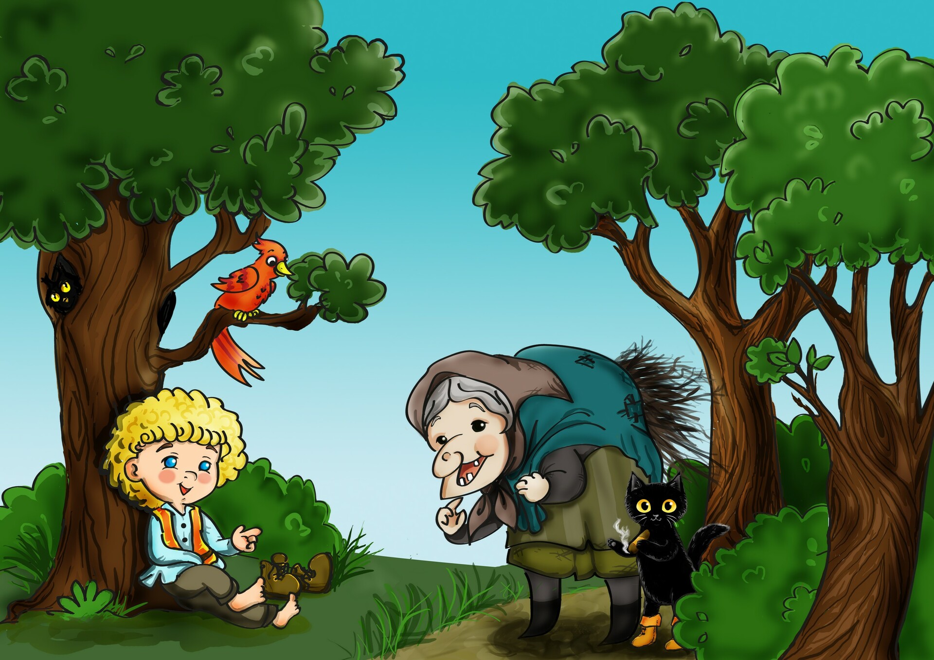 ArtStation - Fairy tale about a brave prince