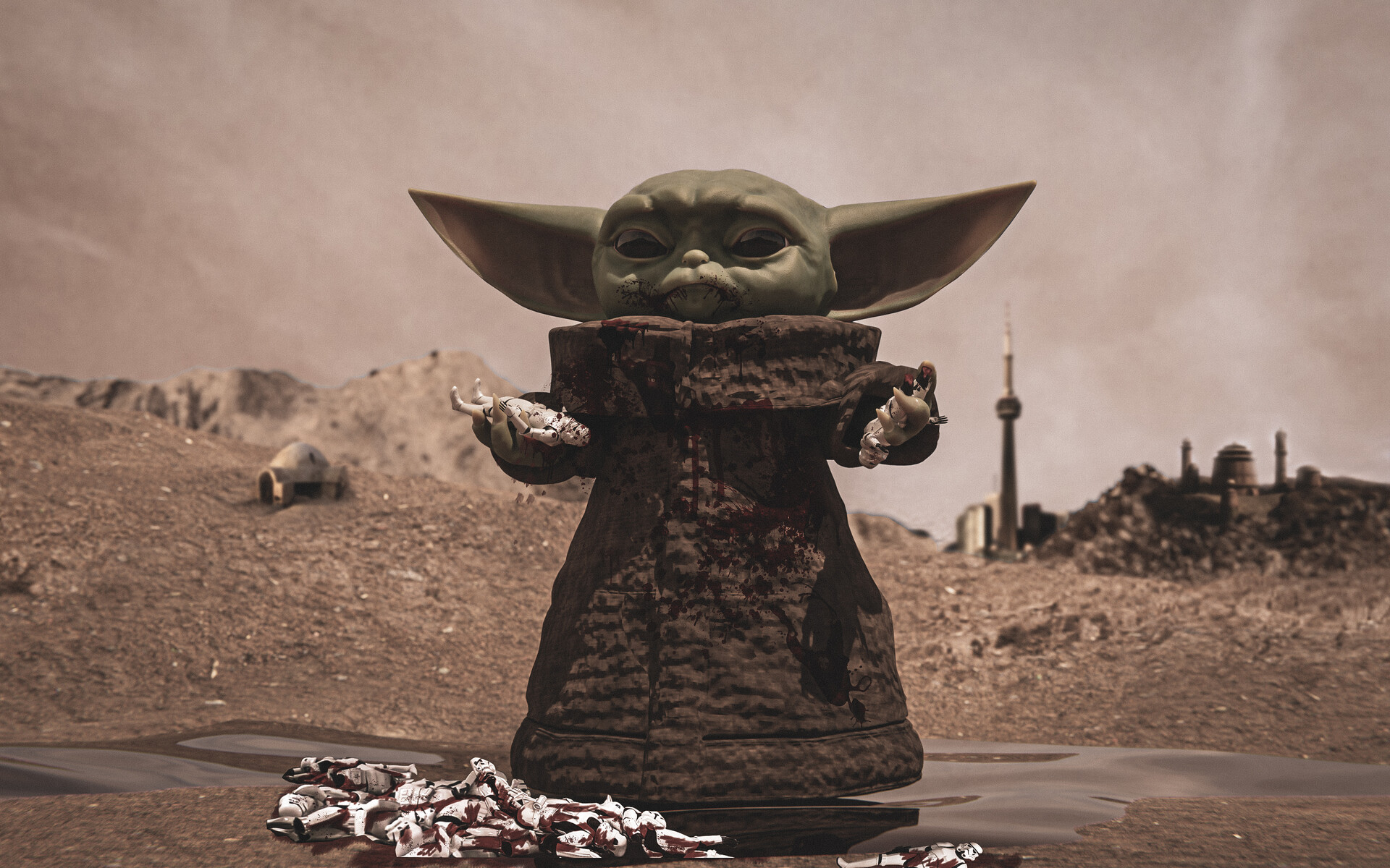 ArtStation - KILLER BABY YODA