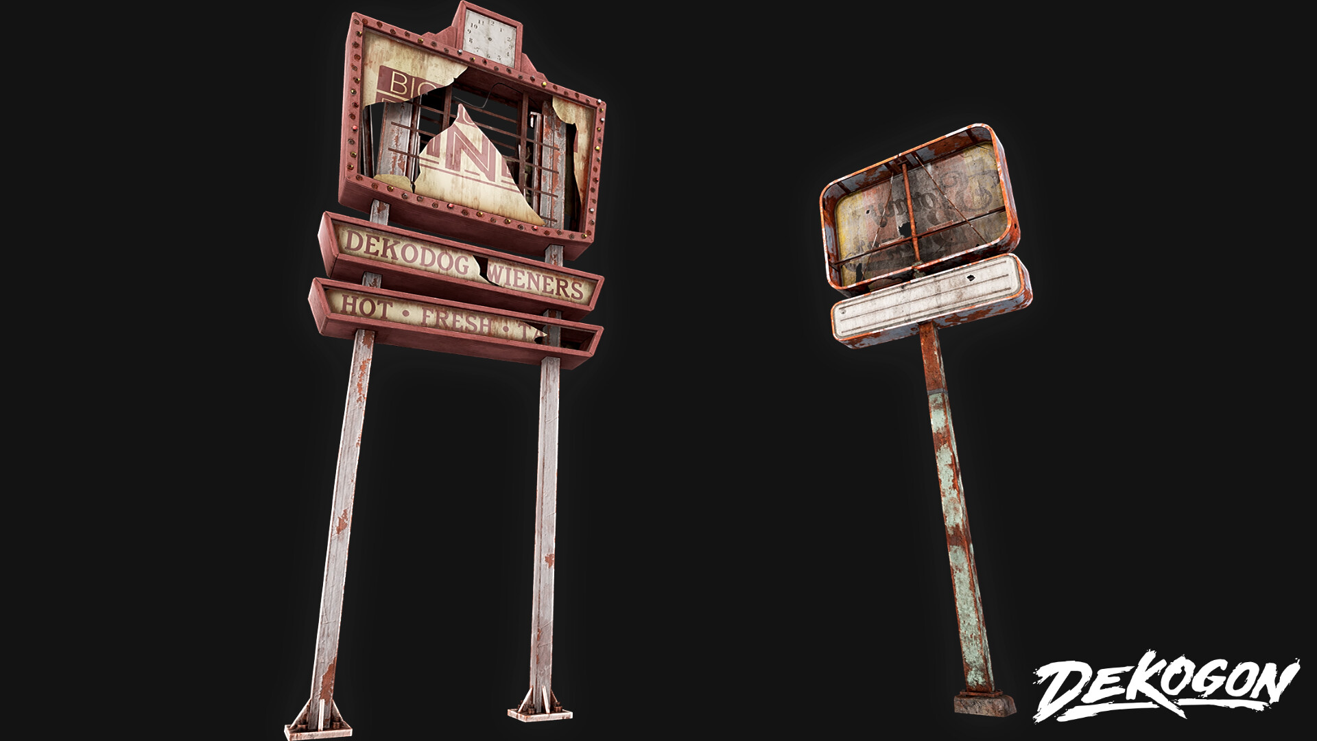 Hamish Ames l Environment Artist - Dekogon Abandoned Signs