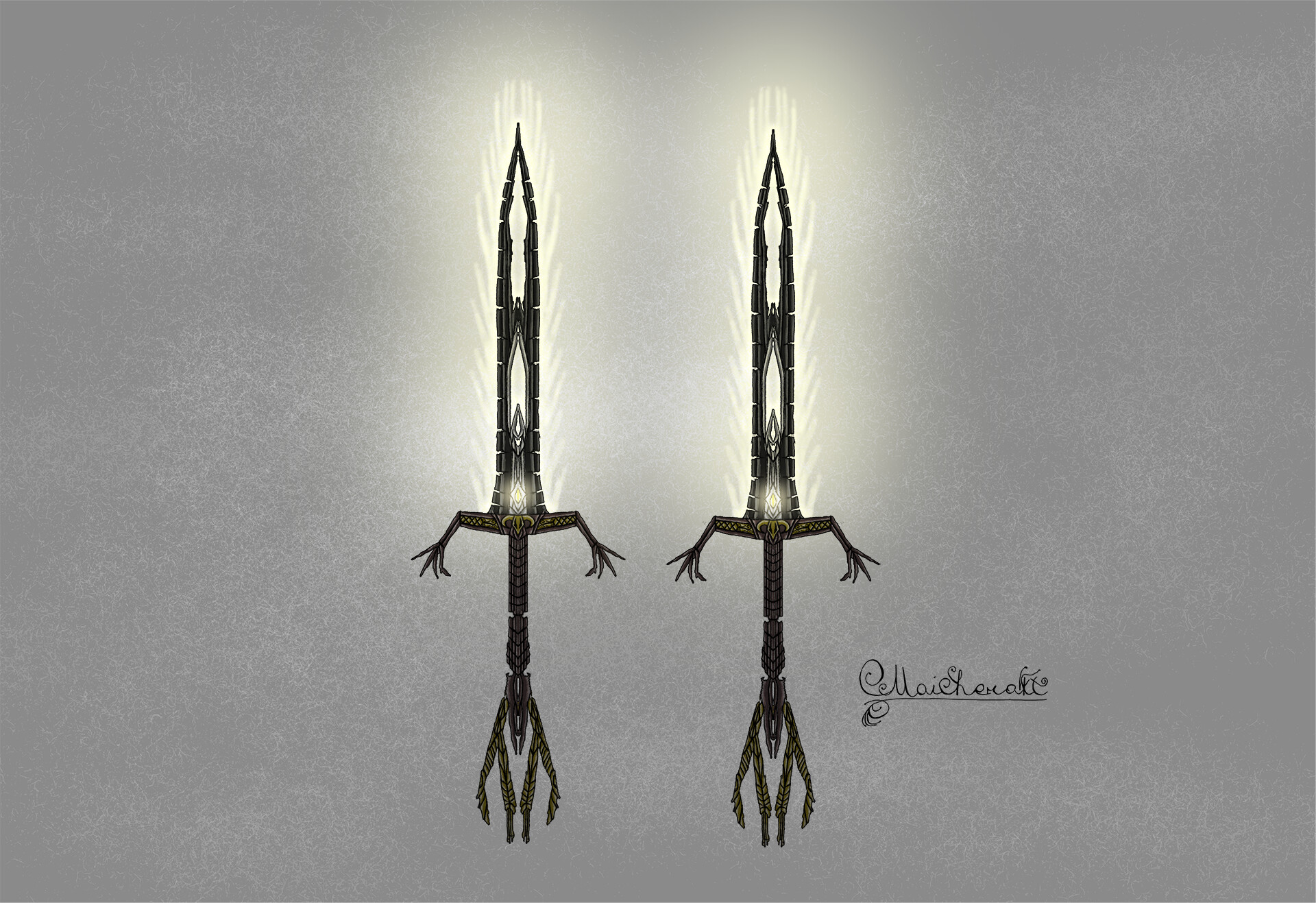 Michele D'Agostino - Set of Double Sword - Concept art