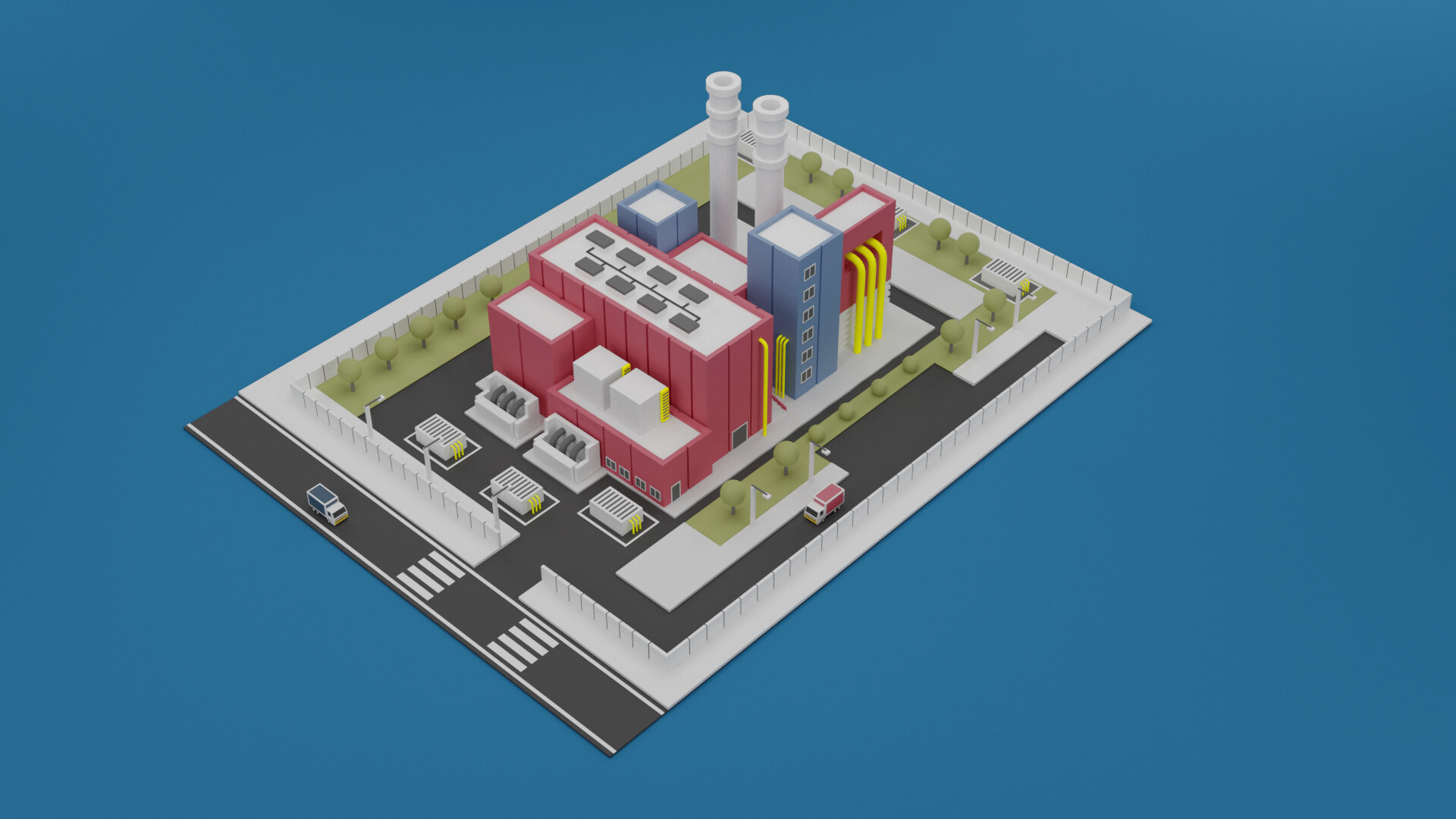 ArtStation - Isometric 3D Factory