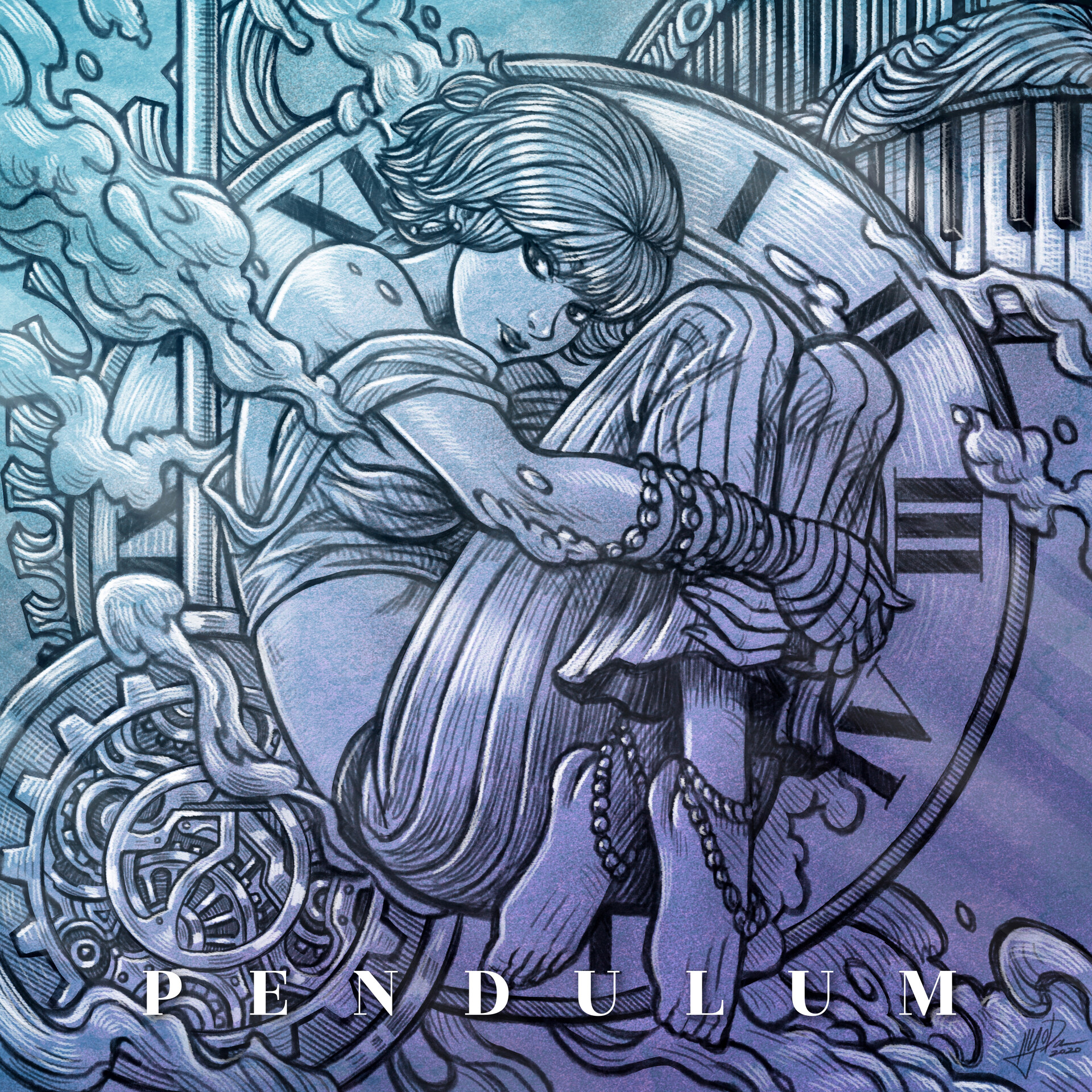 ArtStation - 鐘擺 Pendulum - 原創鋼琴曲 & 原創插畫 / Original Piano Song & Digital Art