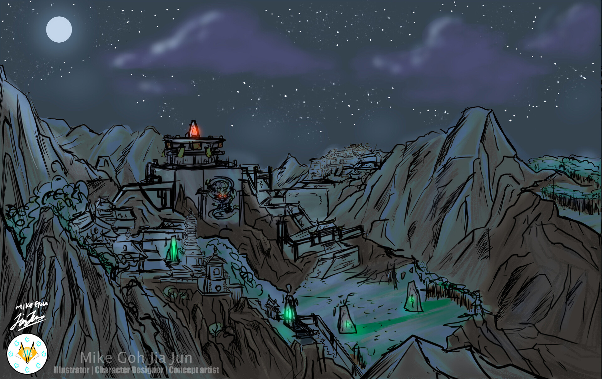 ArtStation - monastery concept