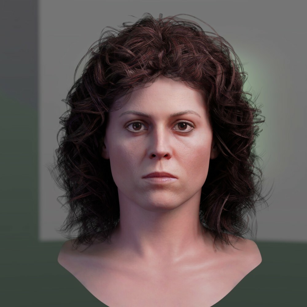 Stephan Plotnicov - 3d model Sigourney Weaver Ellen Ripley