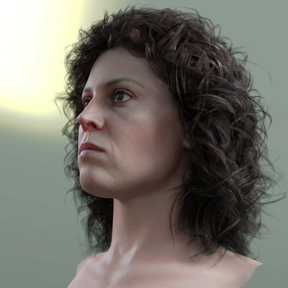 Stephan Plotnicov - 3d model Sigourney Weaver Ellen Ripley