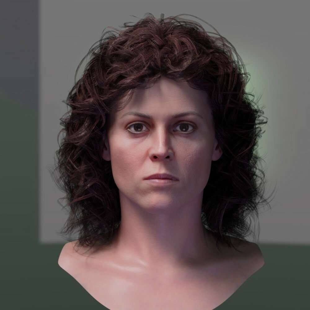 Stephan Plotnicov - 3d model Sigourney Weaver Ellen Ripley