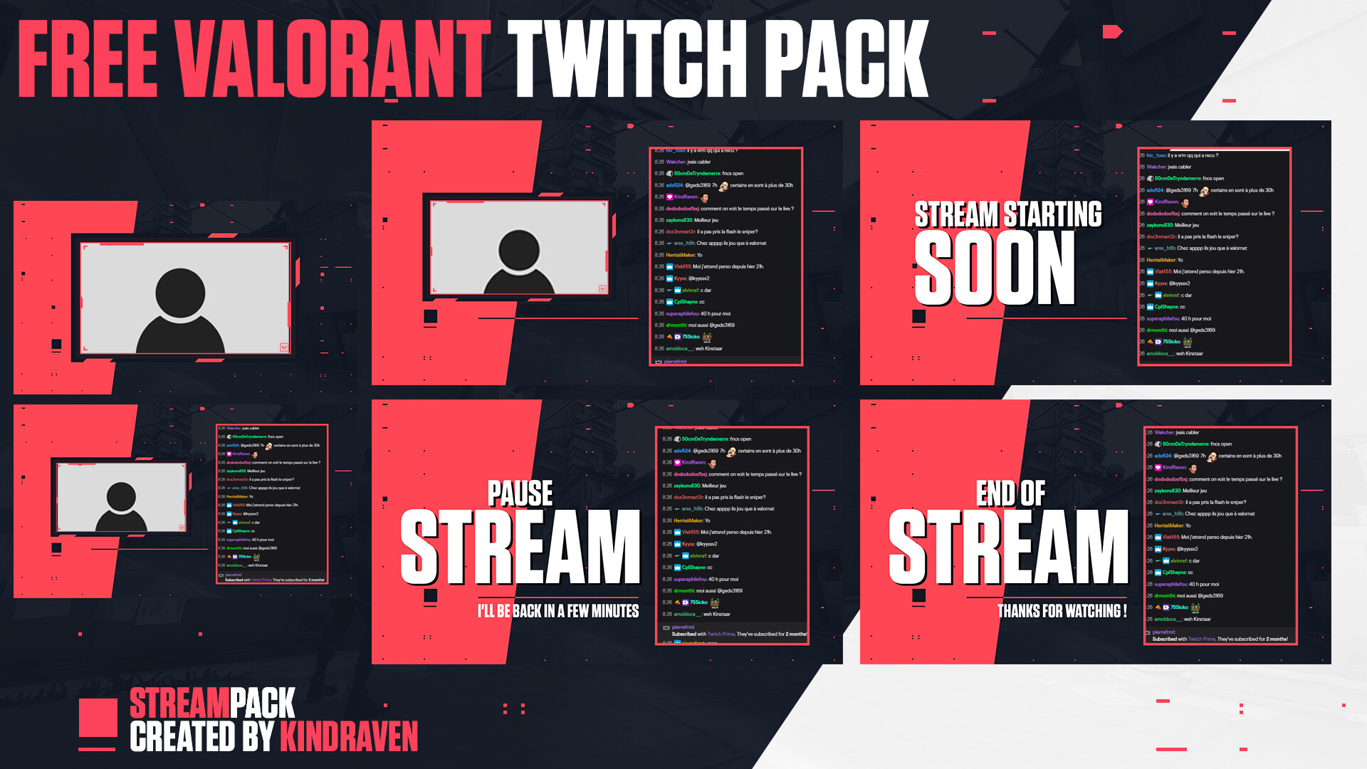 Adrien - FREE VALORANT STREAM PACK