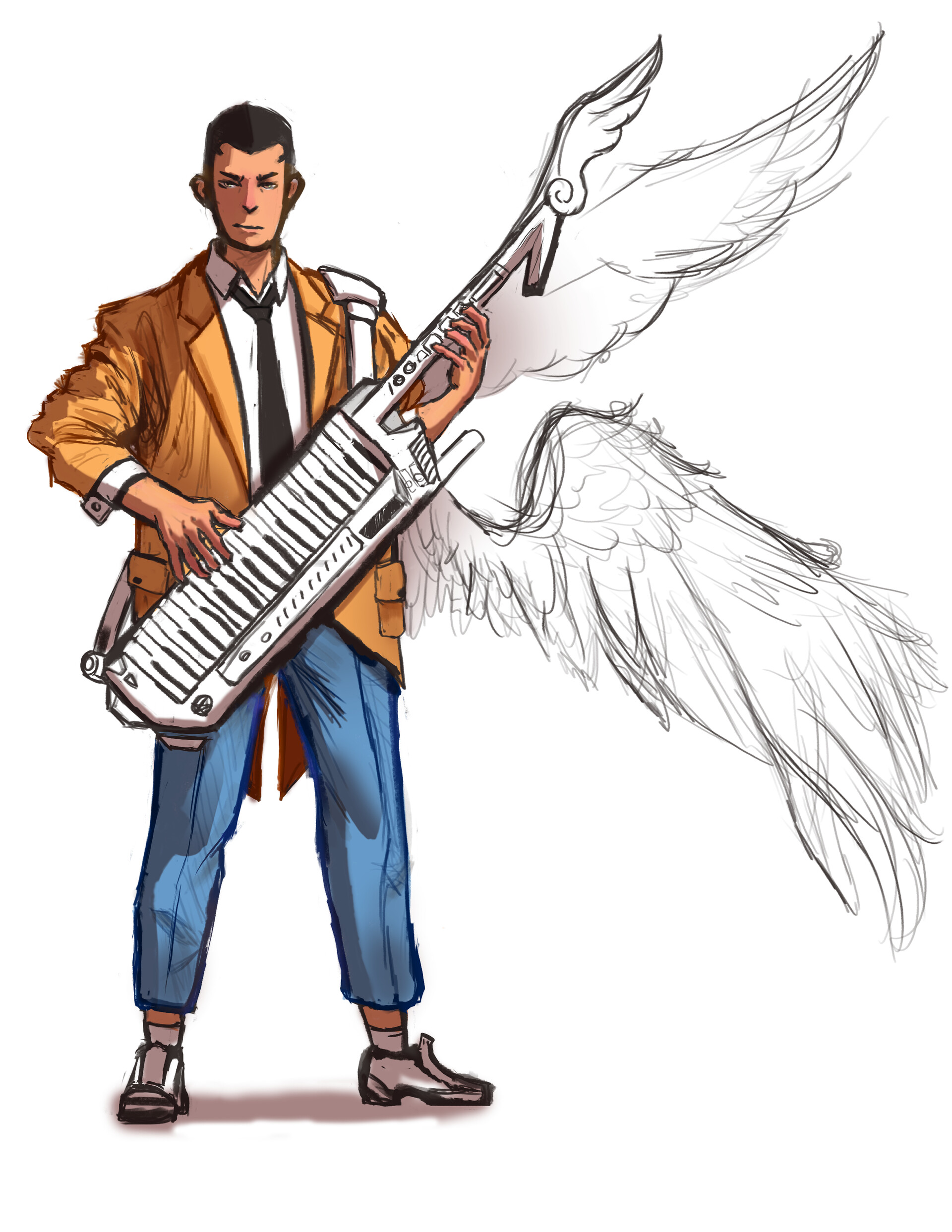 ArtStation - Techno rocker bard