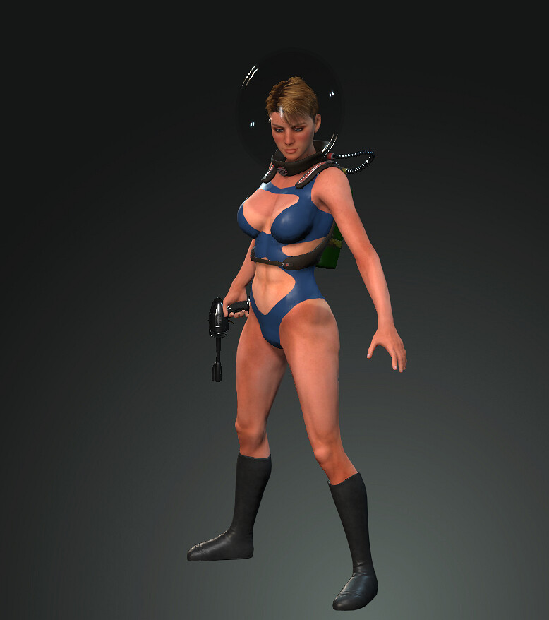 ArtStation - Retro sci-fi Character