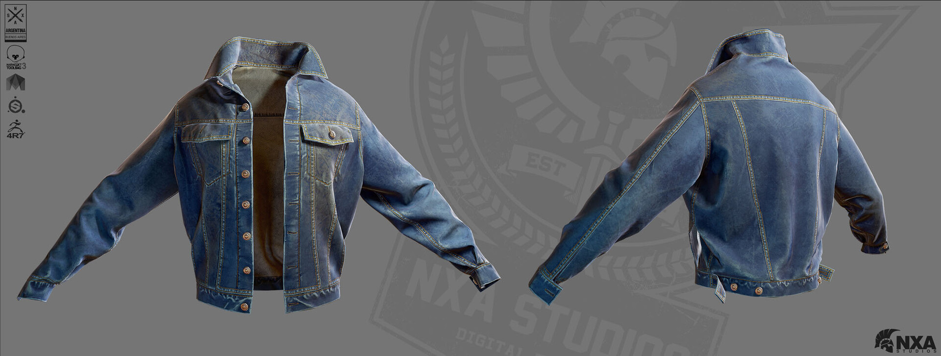 ArtStation - 3D modeling_Clothing_Jacket