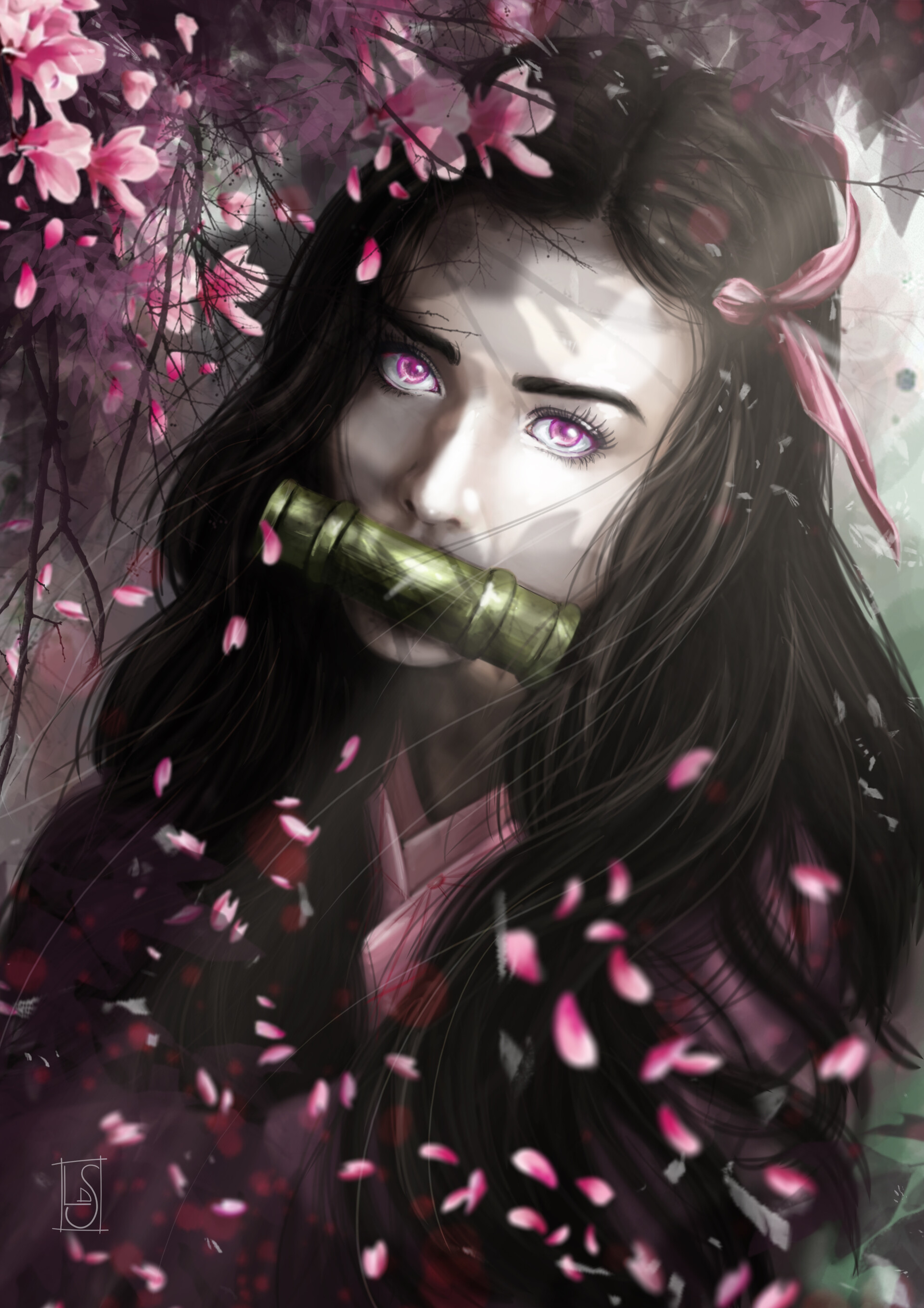 ArtStation - Nezuko. Demon Slayer