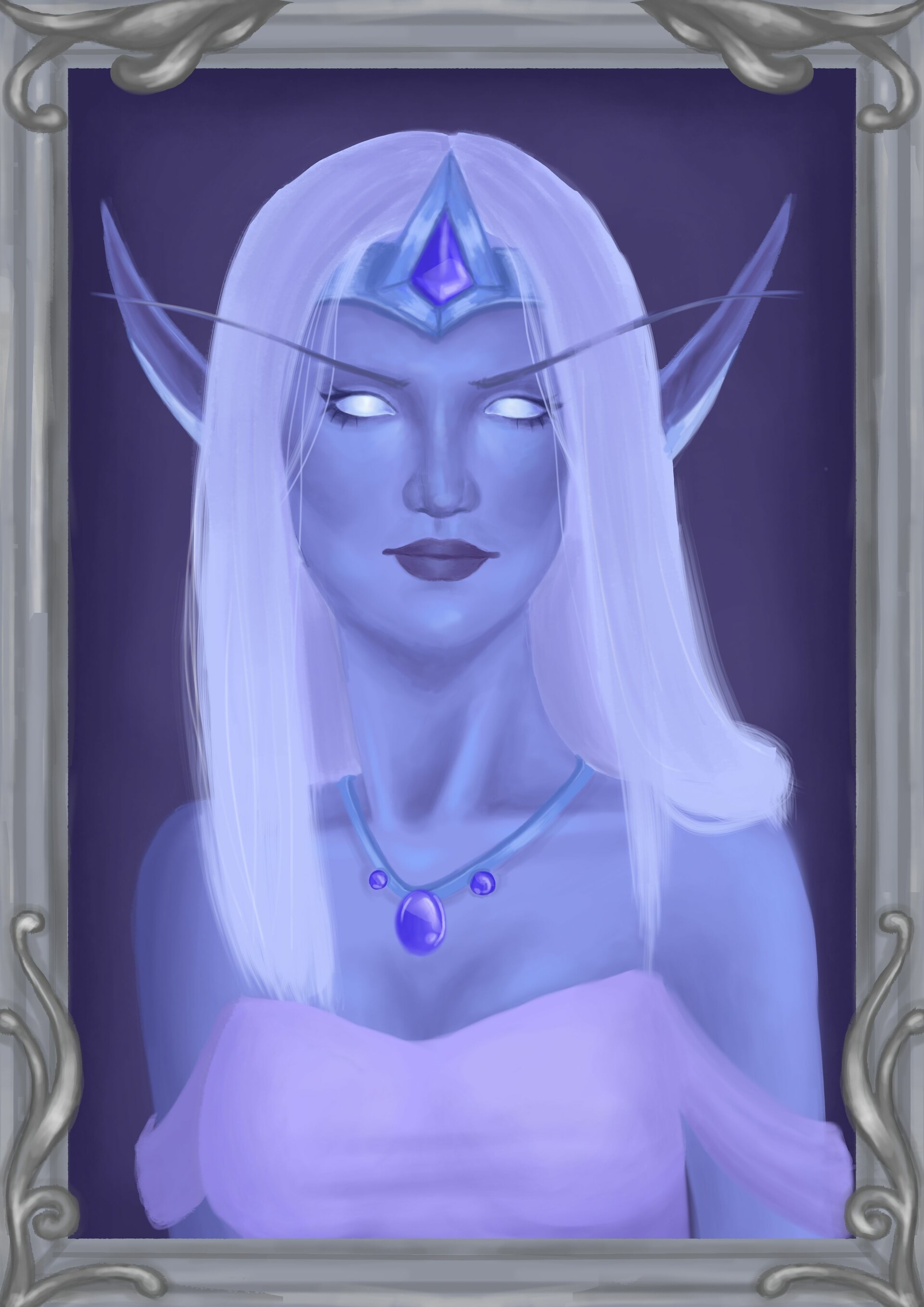 ArtStation - Nightborne Portrait