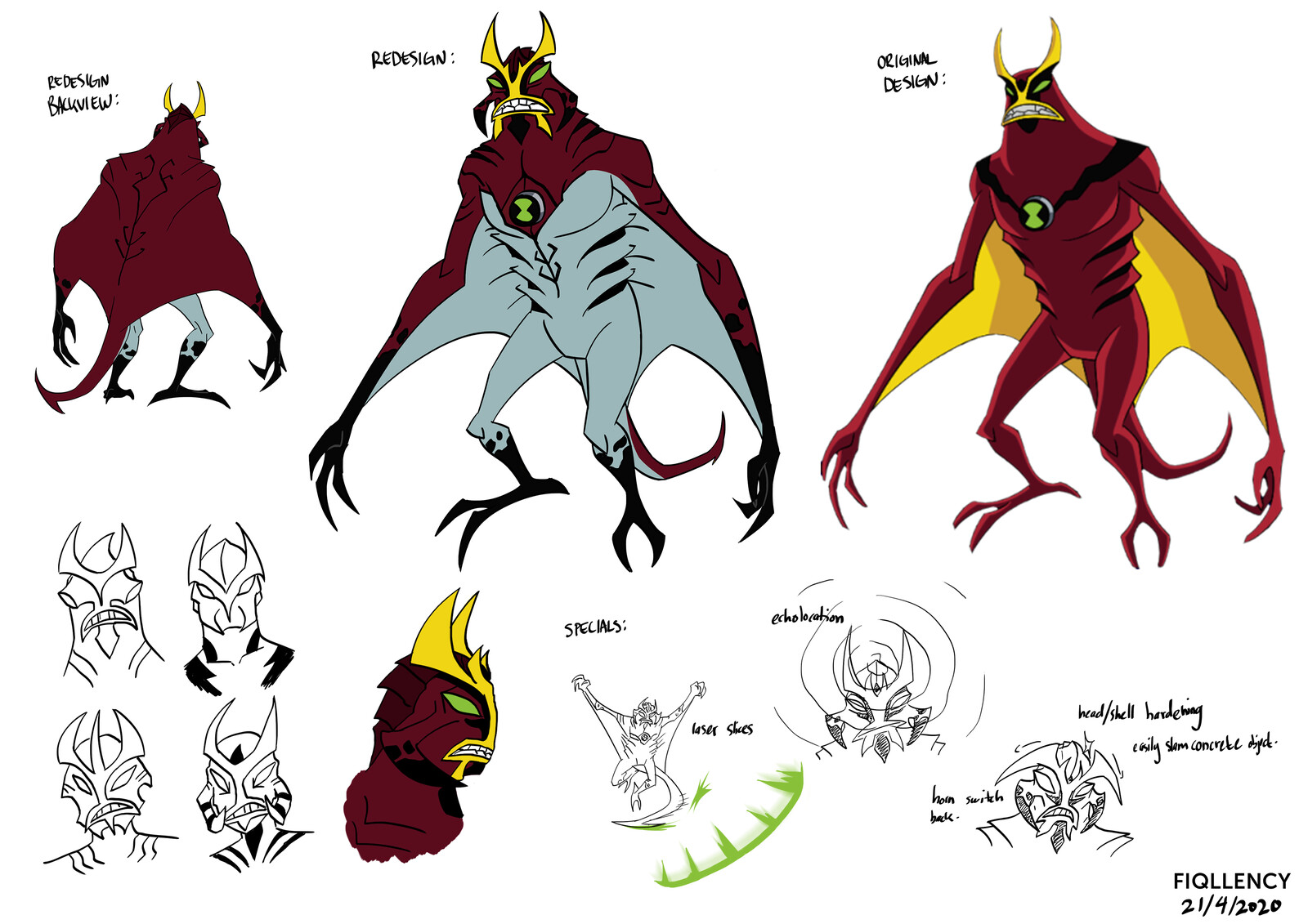 Afiq Khairul - Ben 10 Alien Force - Redesign Aliens