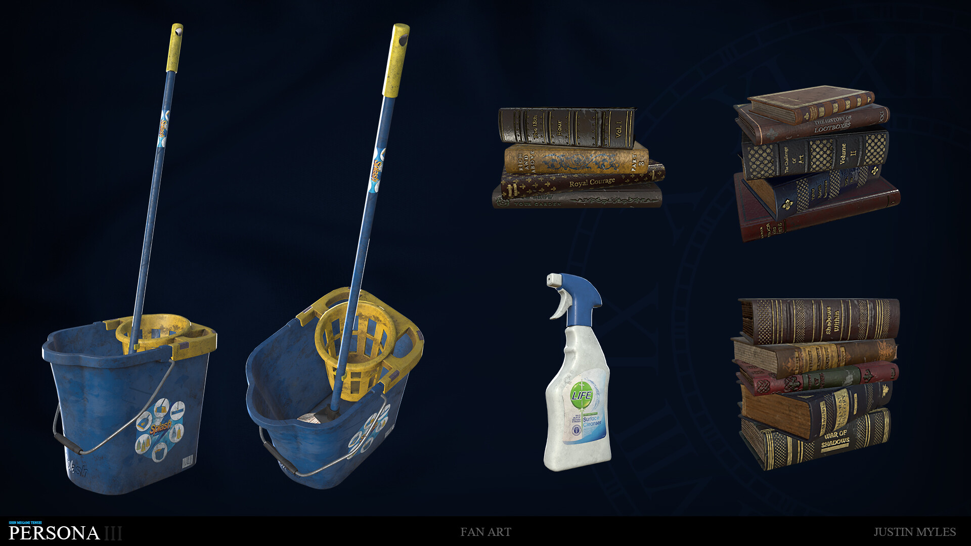 Justin Myles - Props Breakdown Part 2 | Persona 3 Fan Art Justin Myles - Props Breakdown Part 2 | Persona 3 Fan Art