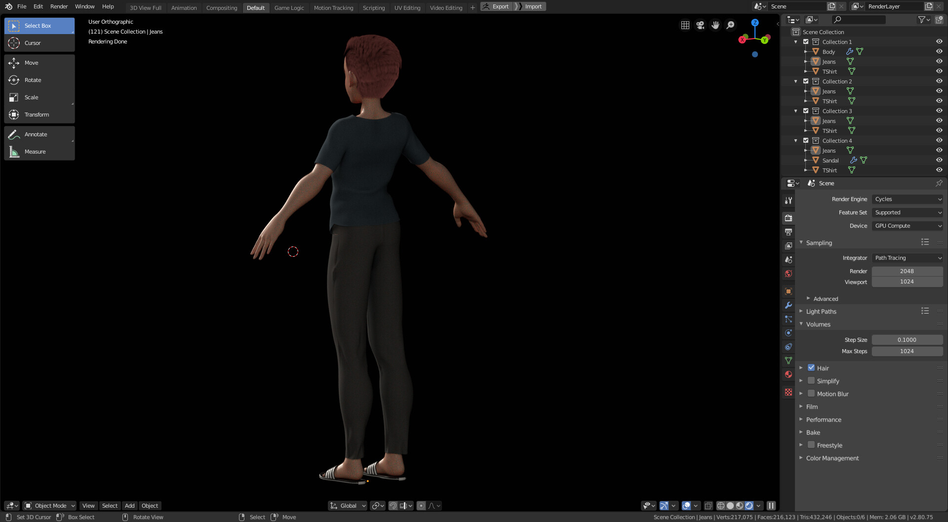 3D Store - ZBrush & Blender Character Models Download - Amy Boy Style 2 ...
