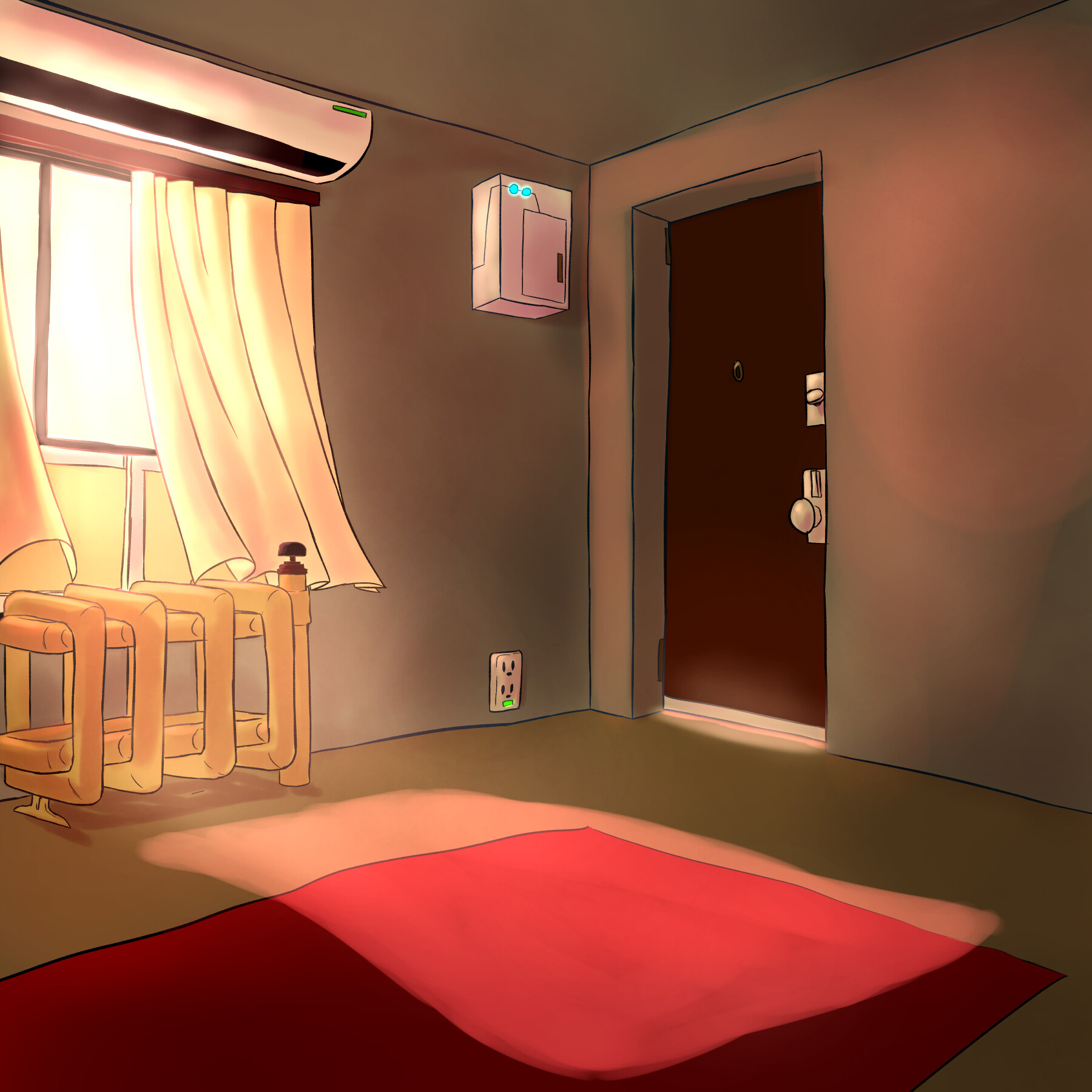 ArtStation - Interior Living Room Slum